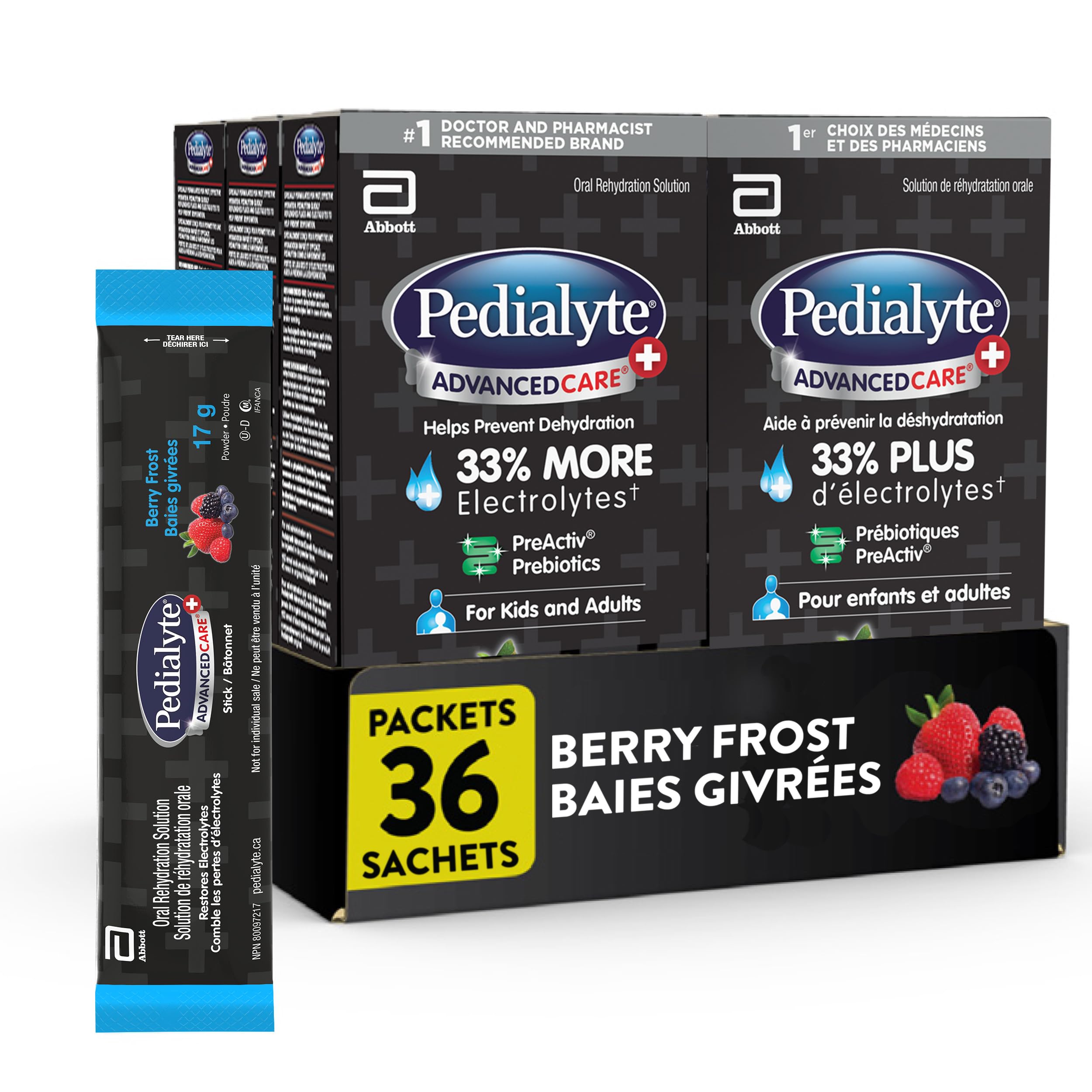 Pedialyte AdvancedCare Plus Electrolyte Powder Sticks Value Pack ...