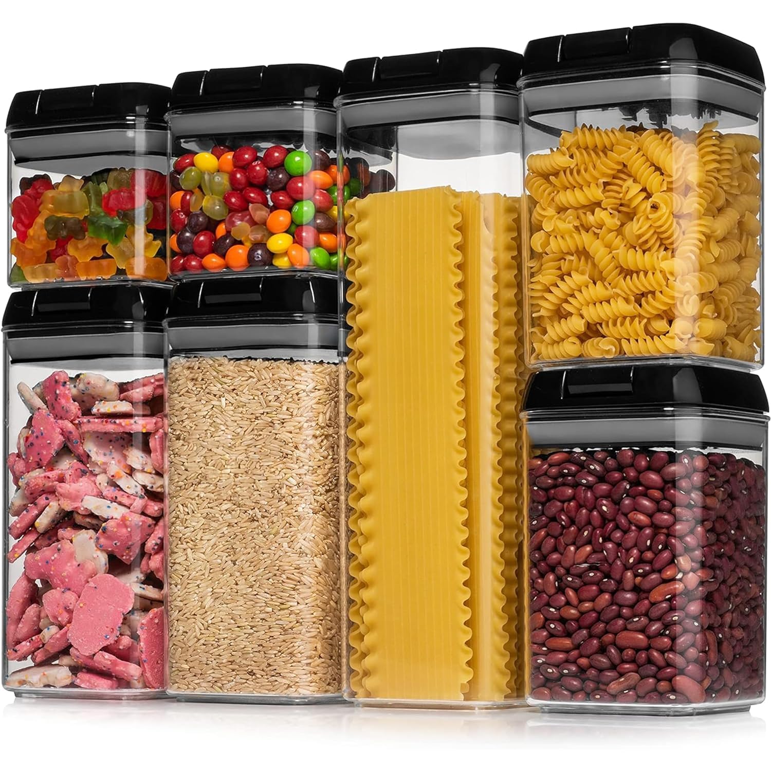 Buy TEX-RO Premium Airtight Kitchen Storage Box Plastic Container ...