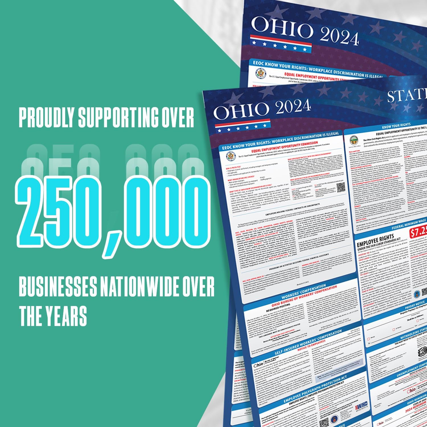 Labor Law Poster 2025 Ohio 2026 Labor Law Poster – State & Federal ...