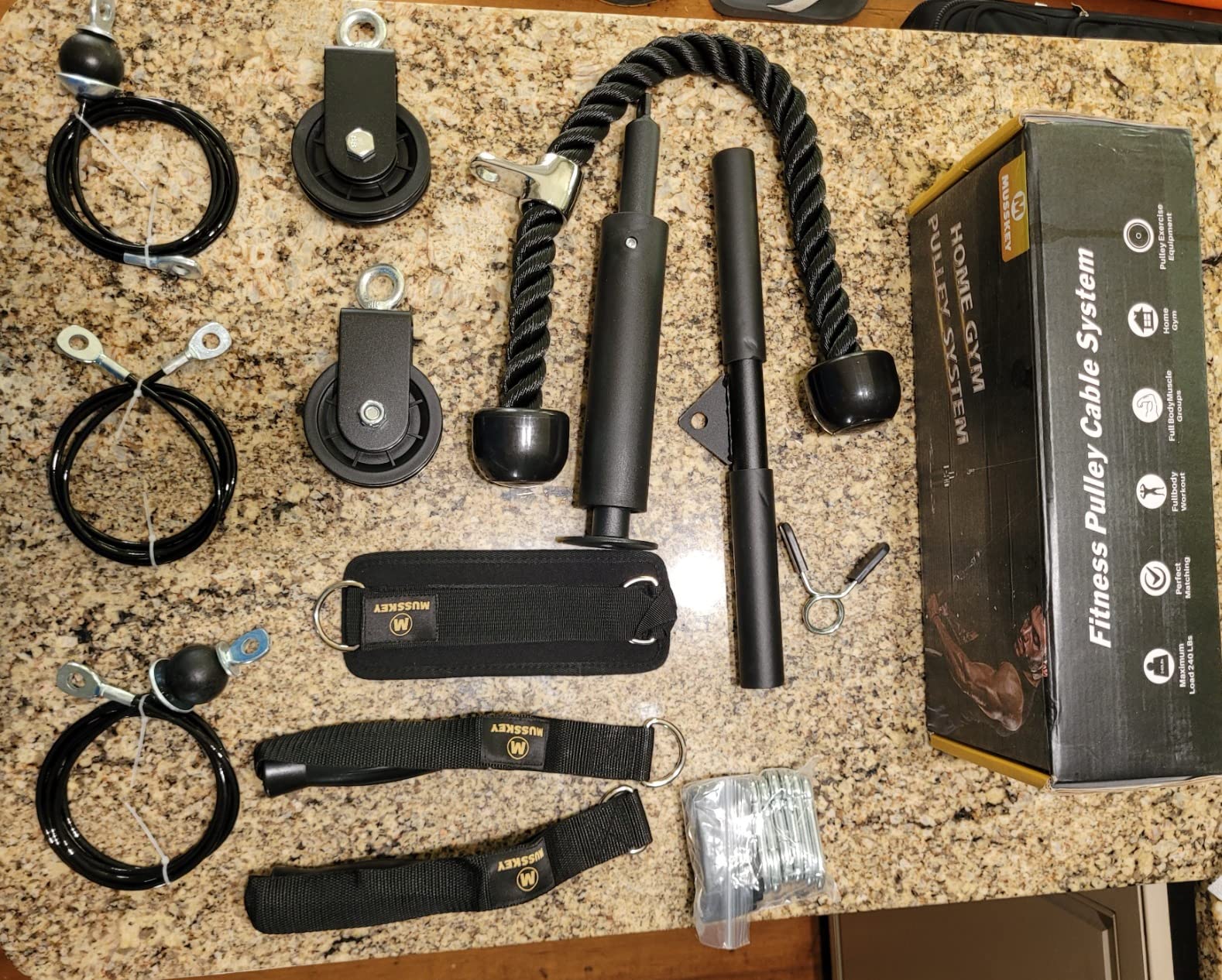 $10/mo - Finance Musskey Weight Cable Pulley System Gym,Upgraded Cable ...