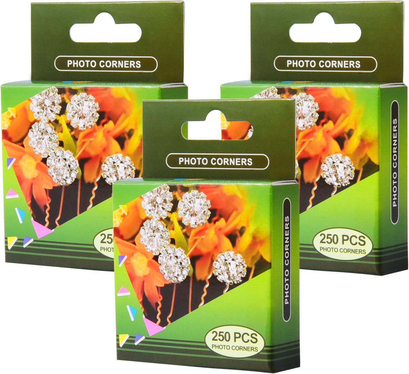 Amazon.com: Clear Self-Adhesive Photo Corners Picture Mounting Corner ...