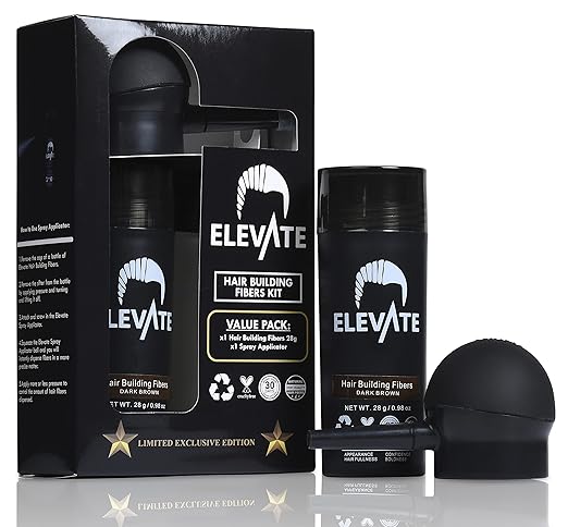 Amazon.com: ELEVATE Hair Perfecting 2-in-1 Kit (DARK BROWN) Set ...