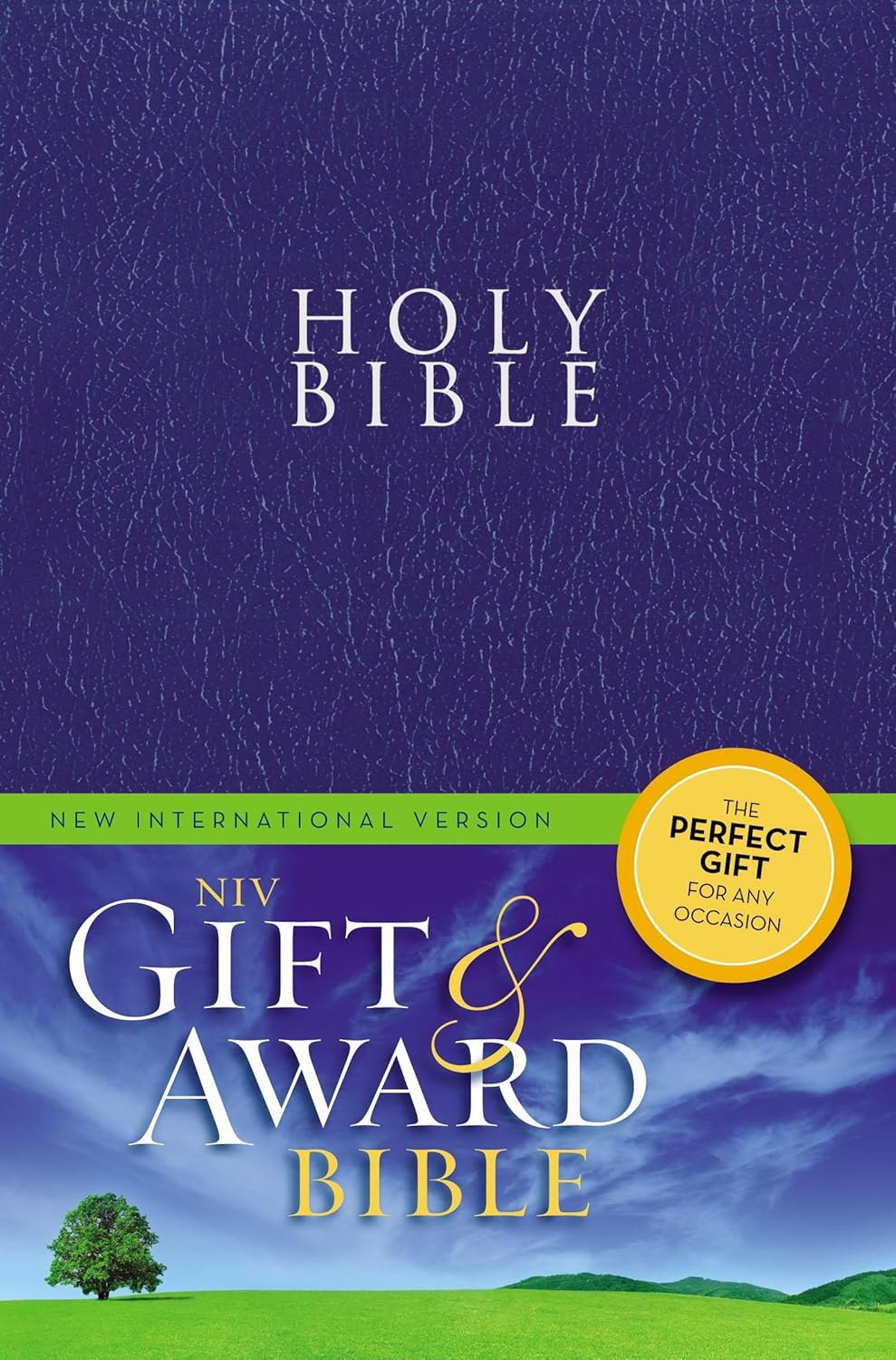 NIV, Gift and Award Bible, Leather-Look, Blue, Red Letter Edition ...