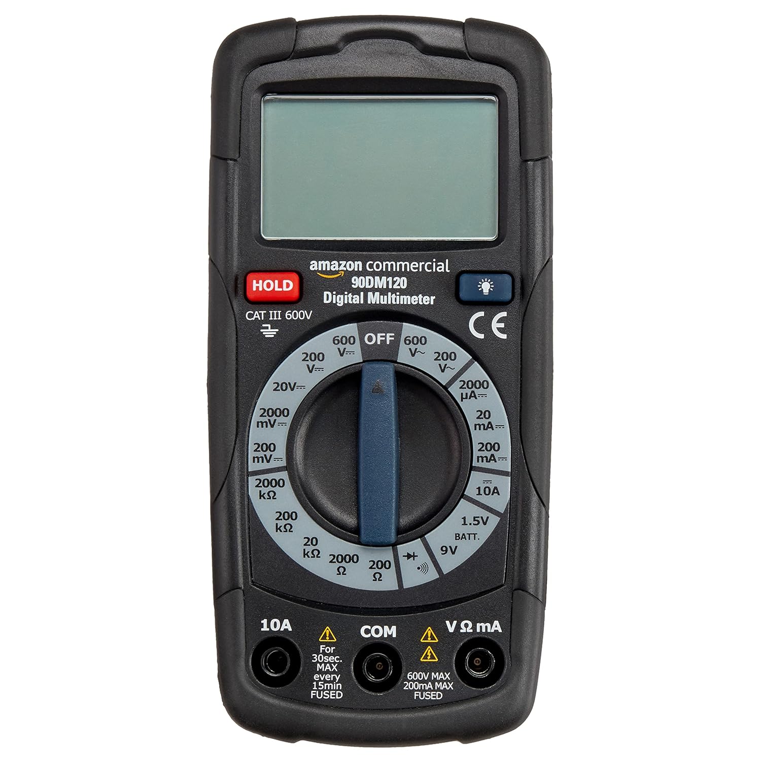 AmazonCommercial 2000 Count Manual Ranging Digital Multimeter: Amazon ...