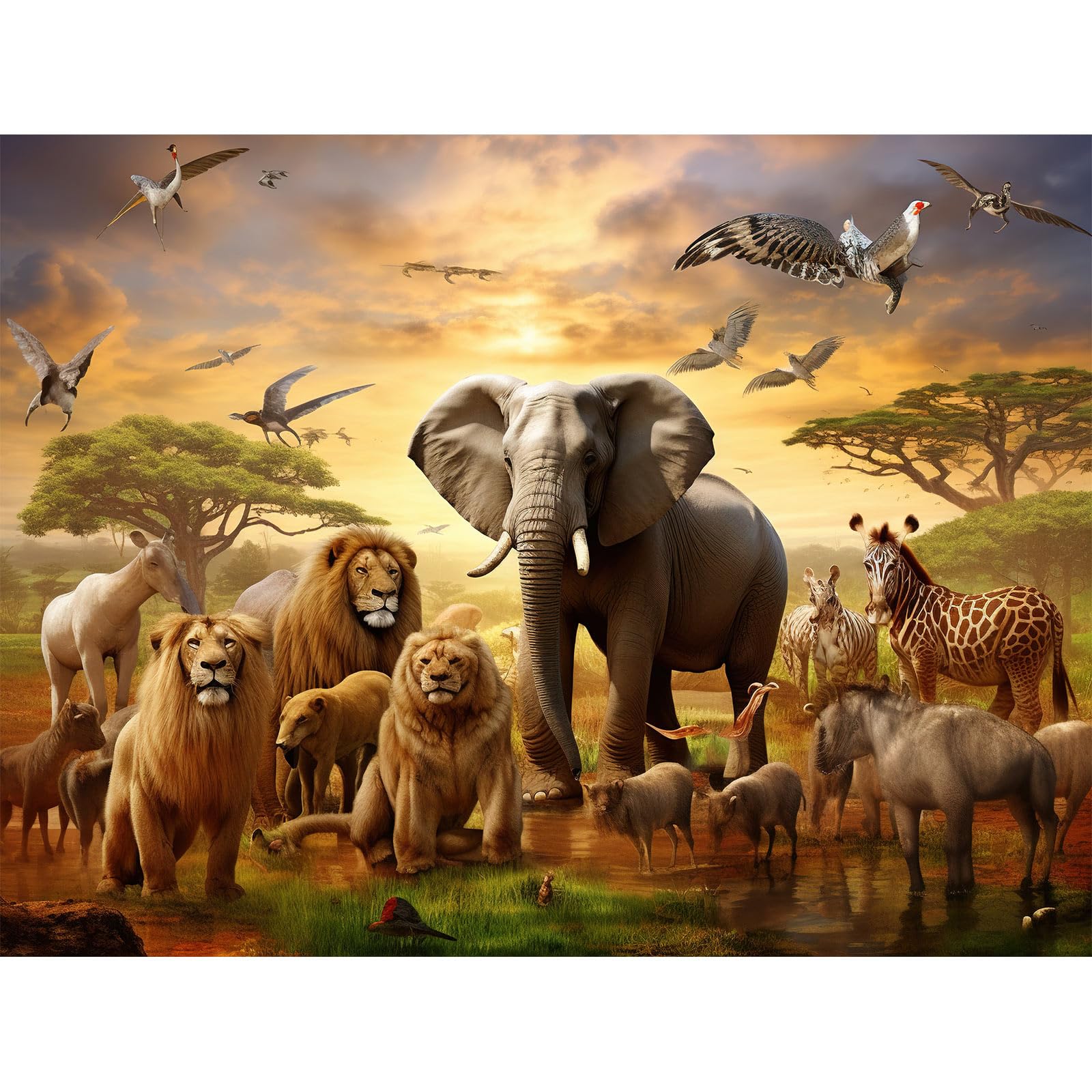 Africa Wild Animals Wallpapers Poster Silhouettes Of African Wild