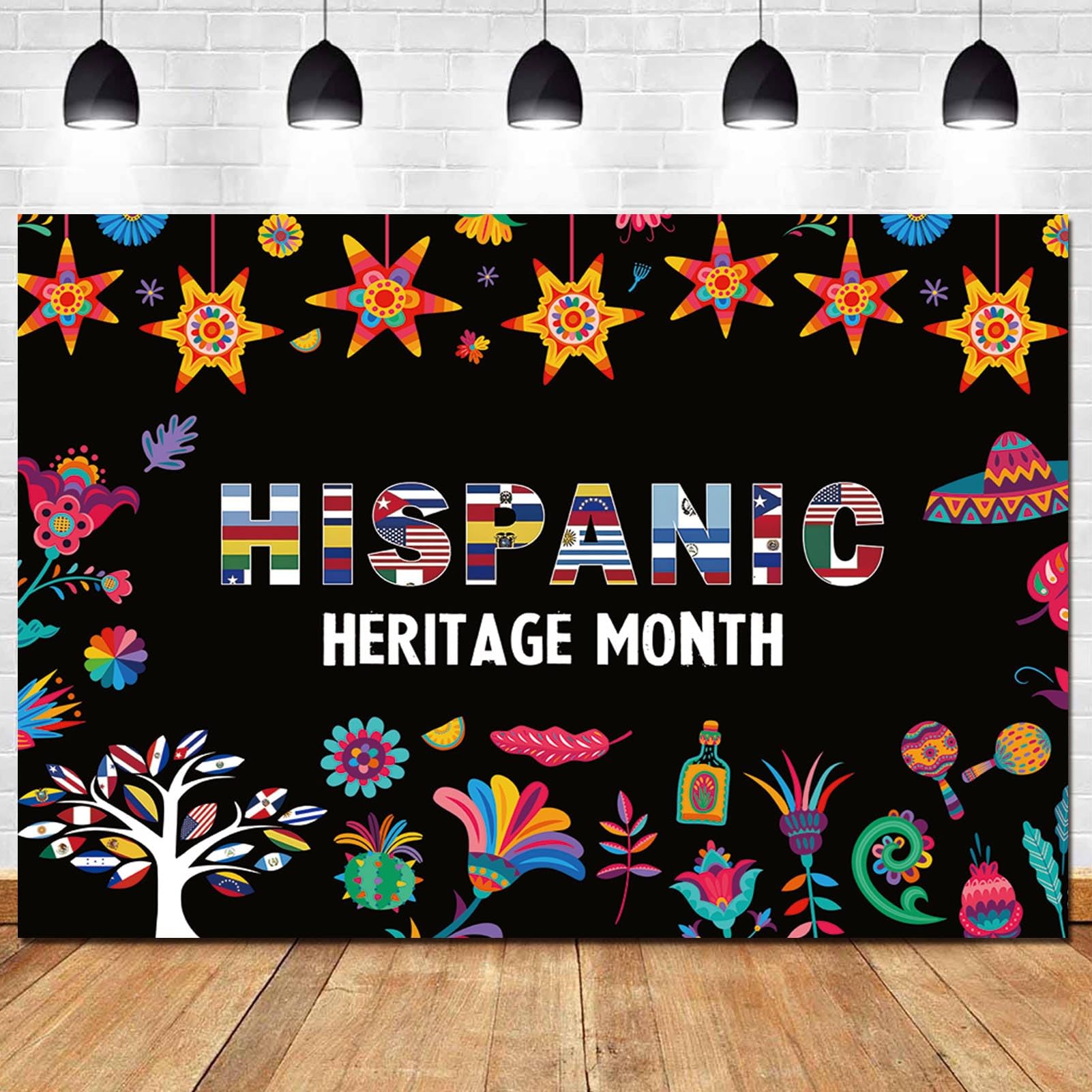 Amazon.com : Hispanic Heritage Month Photography Backdrop 7x5ft Latin ...