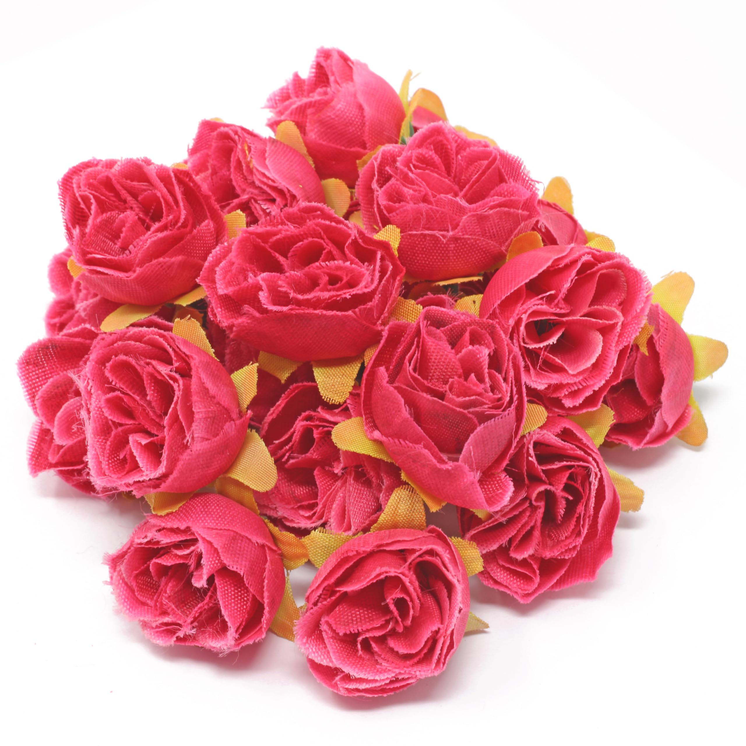 Small Pink Roses Buds Small Satin Rose Bud / Little Rose Floral