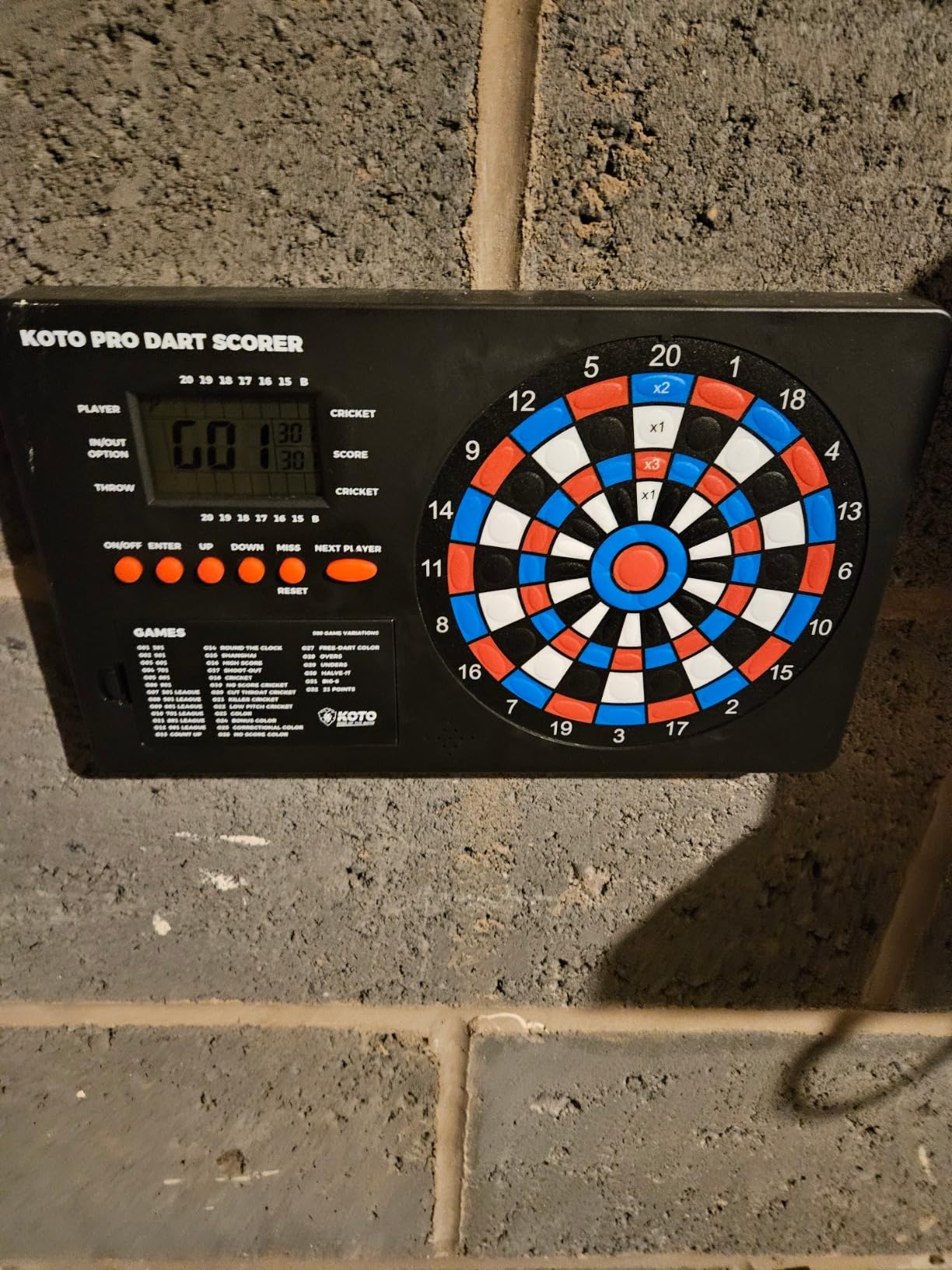KOTO - Pro Dart Scoreboard, Games, Scoreboard Incl. 32 Games, Score ...