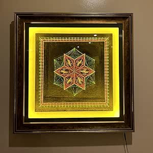 Amazon.com: Sacred Geometry Wall Art Lamp | Illuminated Mandala String ...