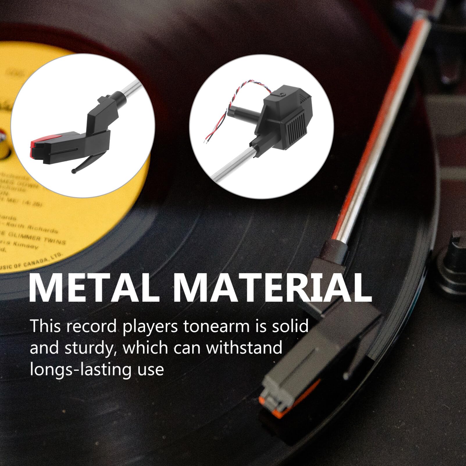 Snapklik.com : Turntable Tonearm Assembly Vintage Phonograph Brush ...
