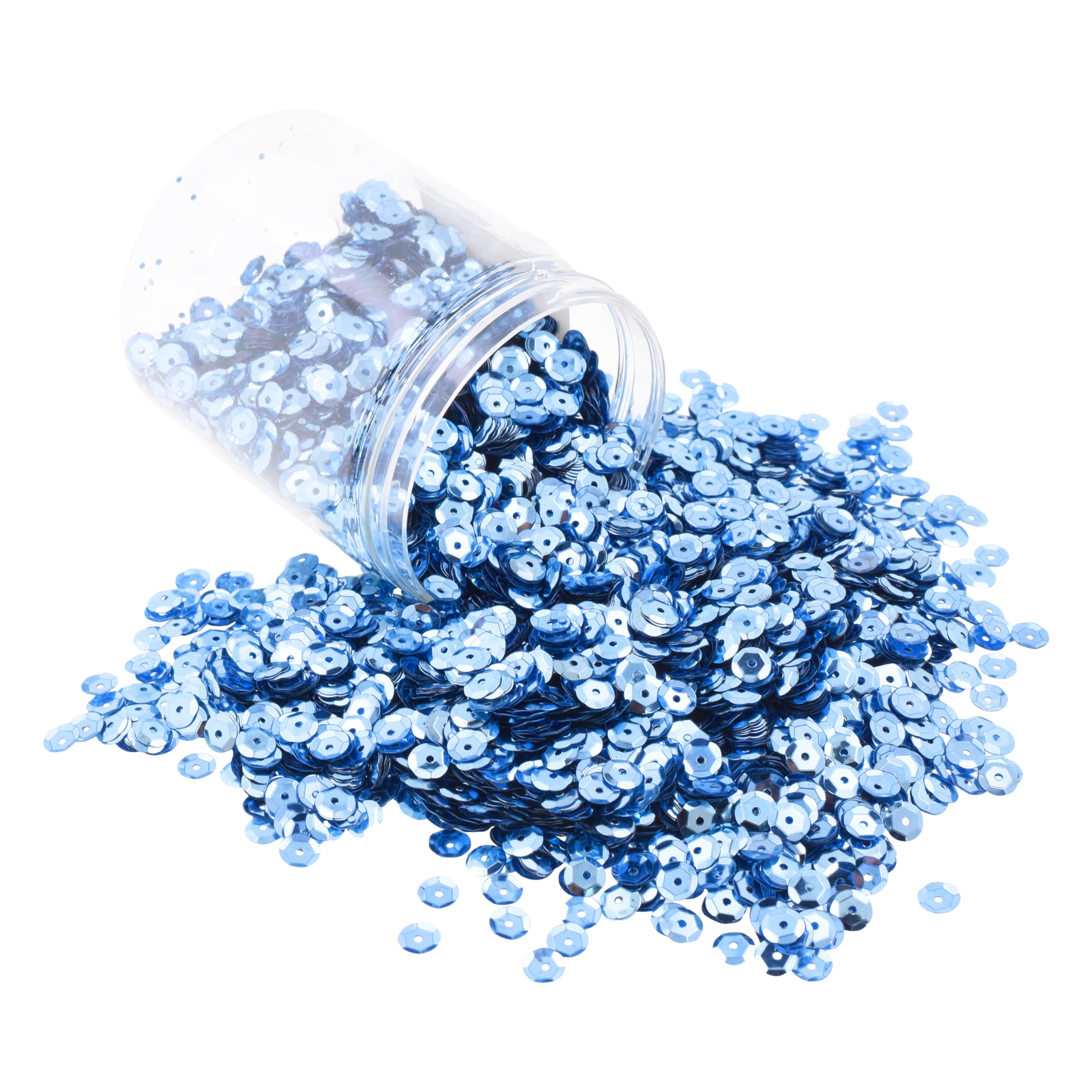 Amazon.com: Mandala Crafts 20000 Light Blue Sequins for Crafts - 6mm ...