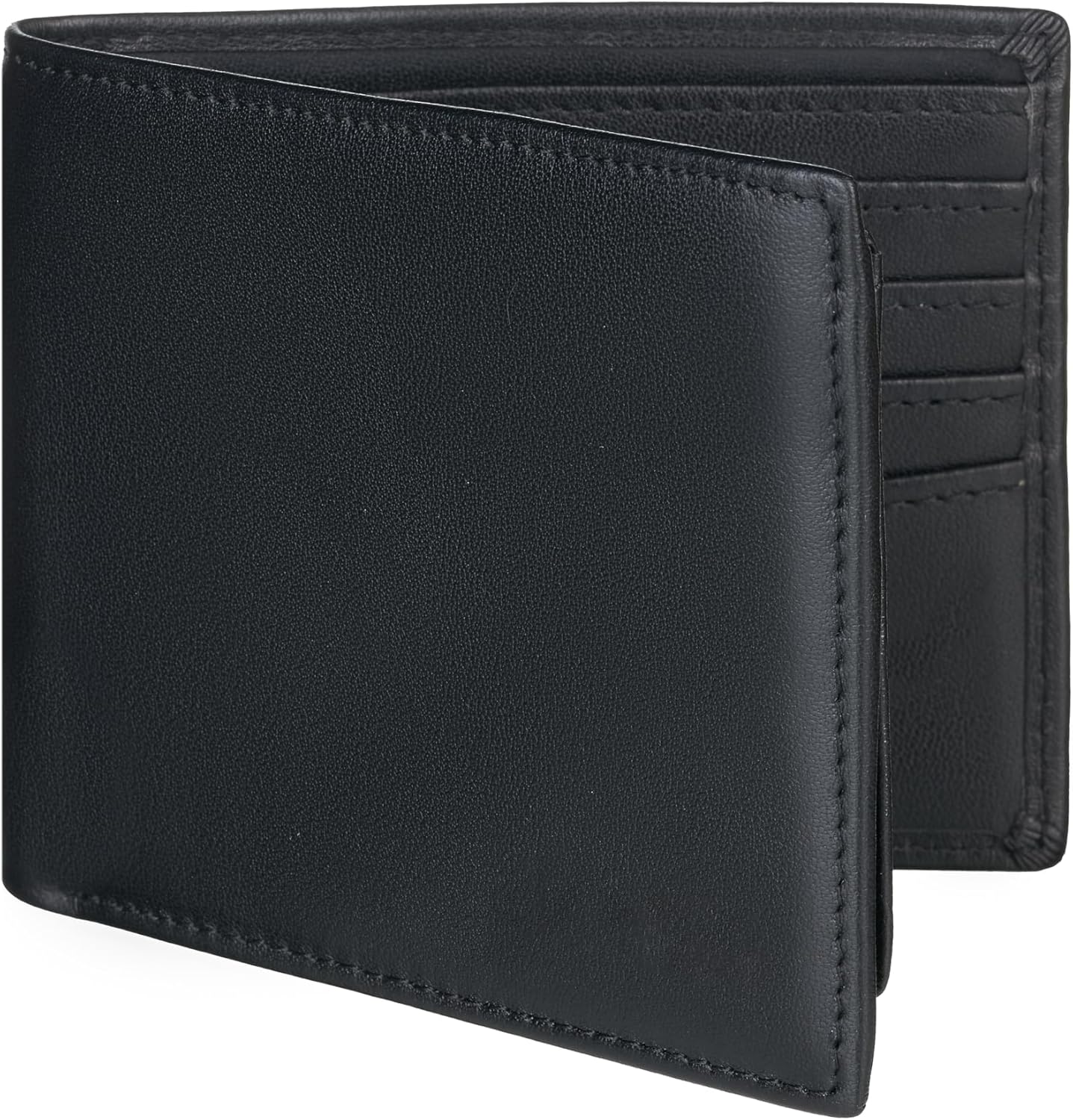 Amazon.com: Awesometik Classic Genuine Leather Wallet for Men and Women ...