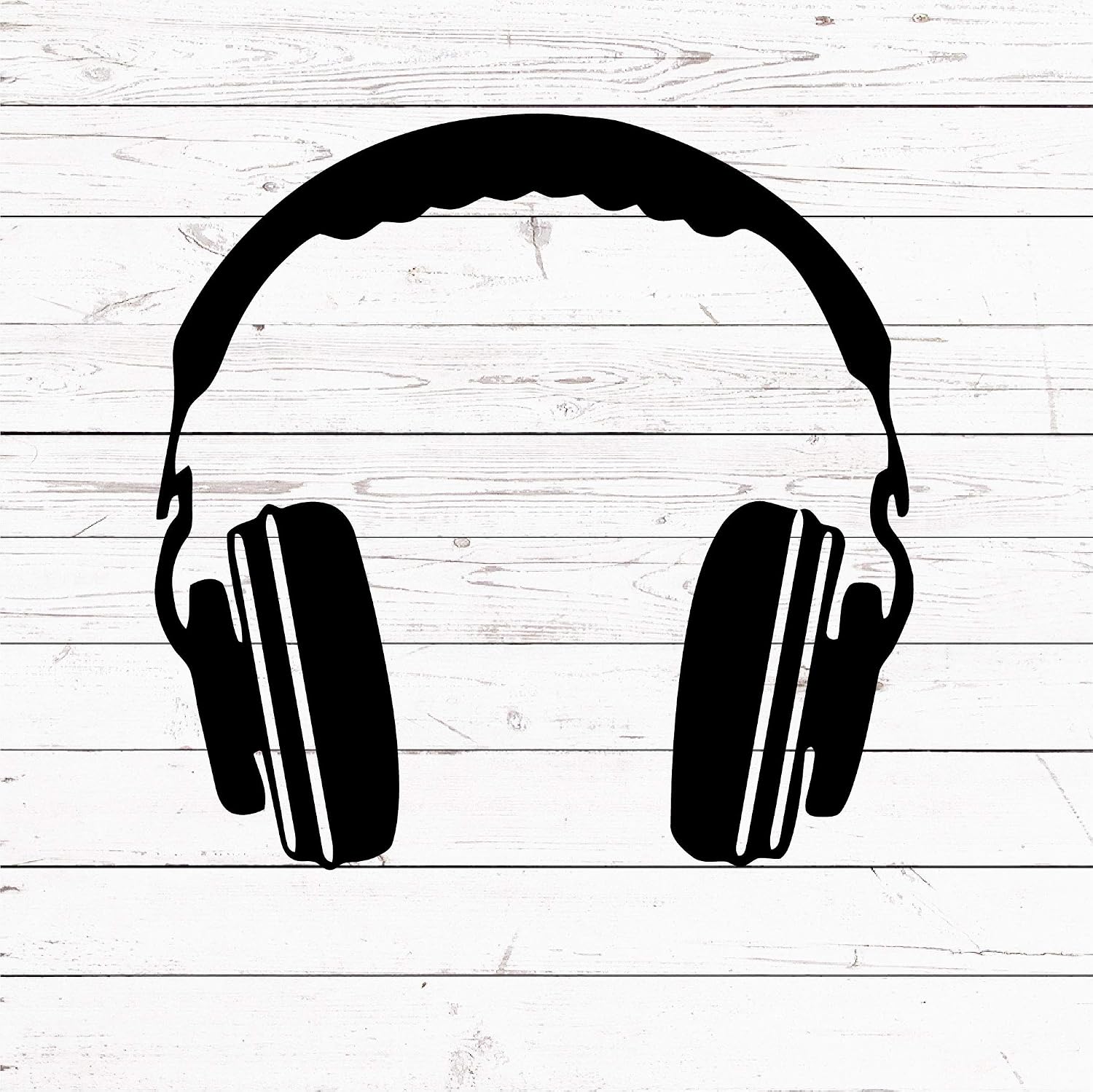 Amazon.com: 6 in Headphone Wall Decal Sticker - Music Musical Notes ...