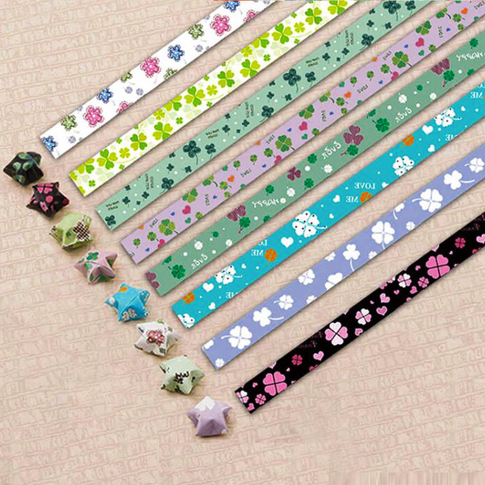 Snapklik.com : Origami Paper Stars, Colorful Handcraft Origami Lucky ...