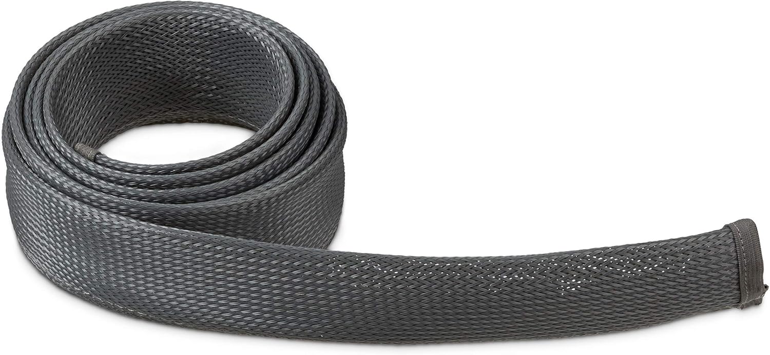 Relaxdays Kabelschlauch 2 m lang Kabelkanal mit Reißverschluss für ...