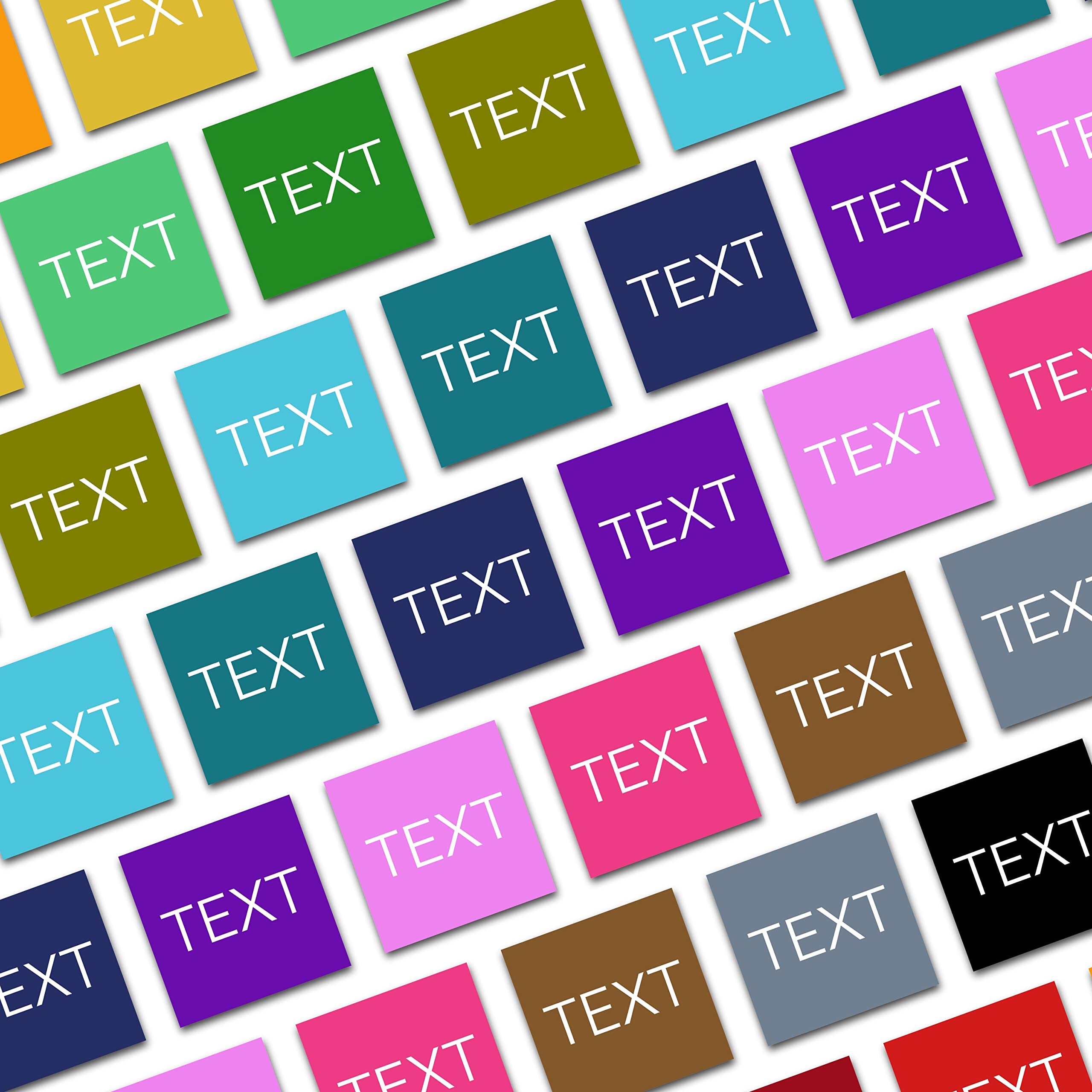 Amazon.com : Personalized 0.5” Square Stickers - Square Labels with ...