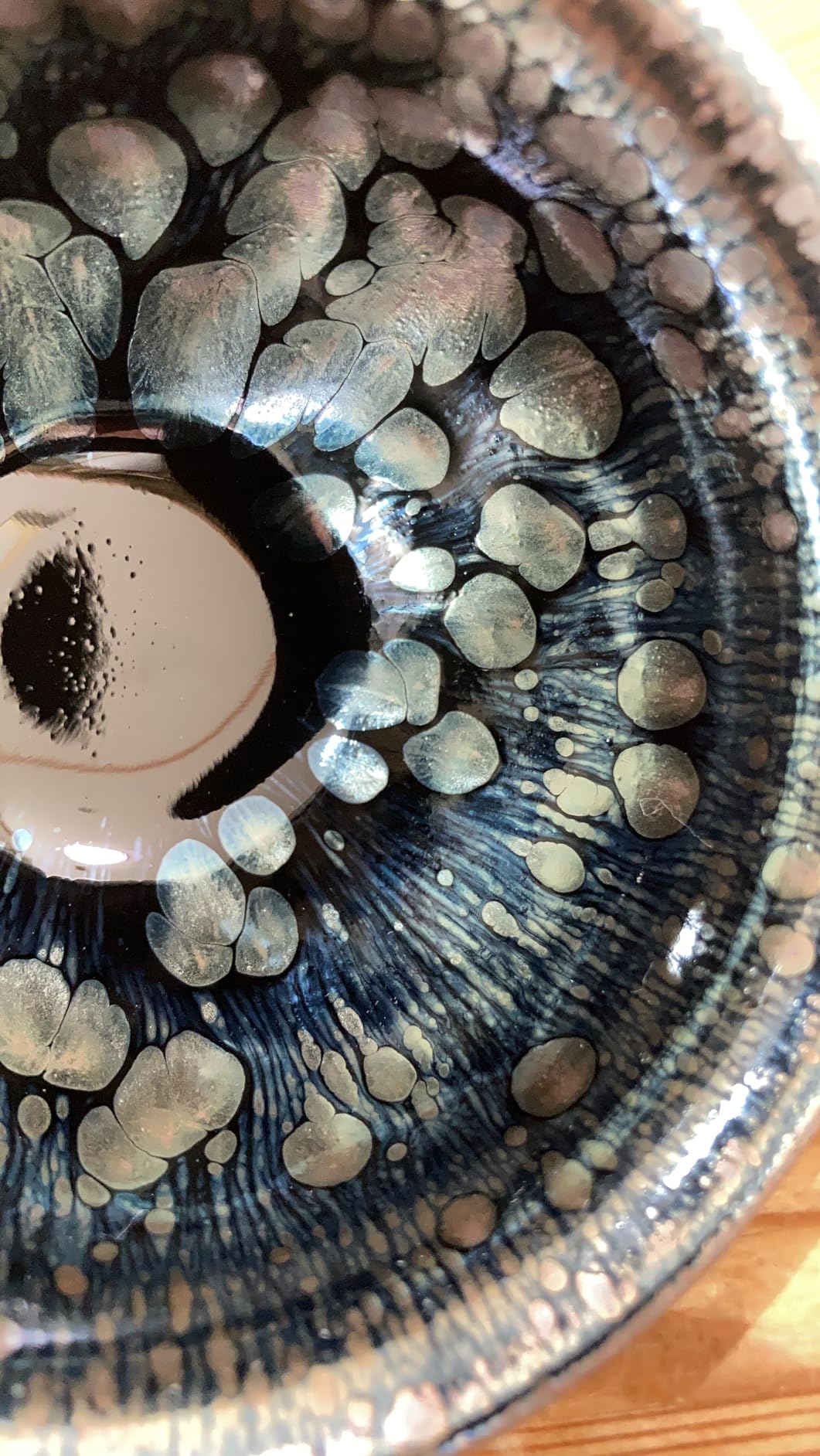 Amazon | Ohget 天目茶碗 曜変 天目 抹茶茶碗 油滴建盞 曜変天目盞 抹茶碗 抹茶 セット セラミックス 手作り窯作 陶磁器 茶碗 酒器 焼酎カップ 紺彩小抹茶碗 茶道具 お茶用 ...