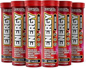 Energy Effervescent Tablets with Caffeine & Taurine by Science Fitness ...