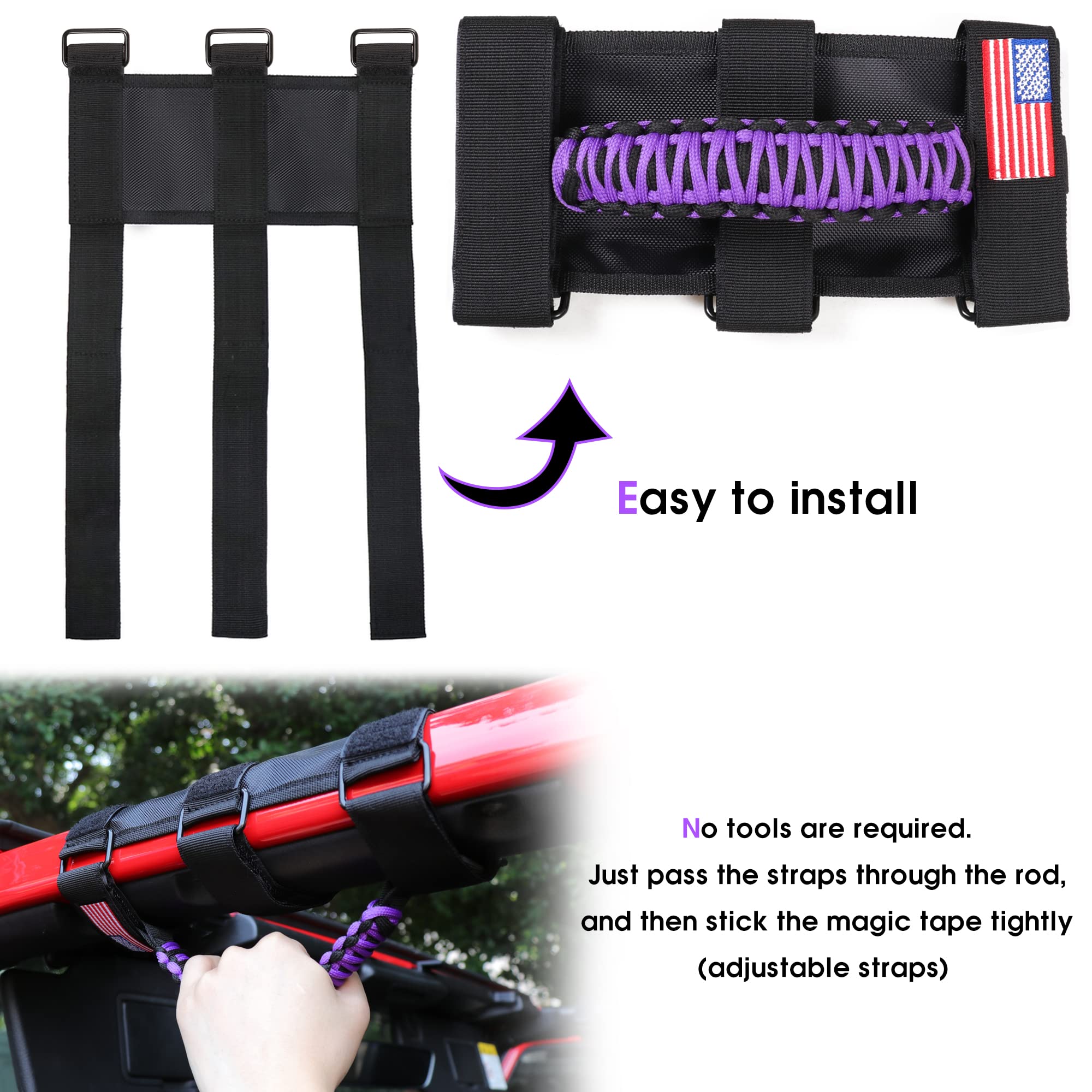 Snapklik.com : Sukemichi 4 Pack Handles Grab Roll Bar Grab Handles Grip ...