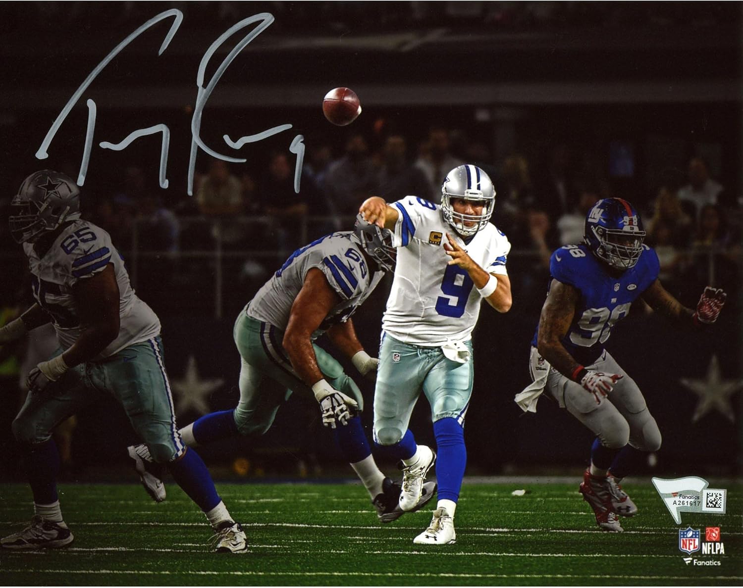Tony Romo Dallas Cowboys Autographed 8" x 10" Throwing Photograph ...