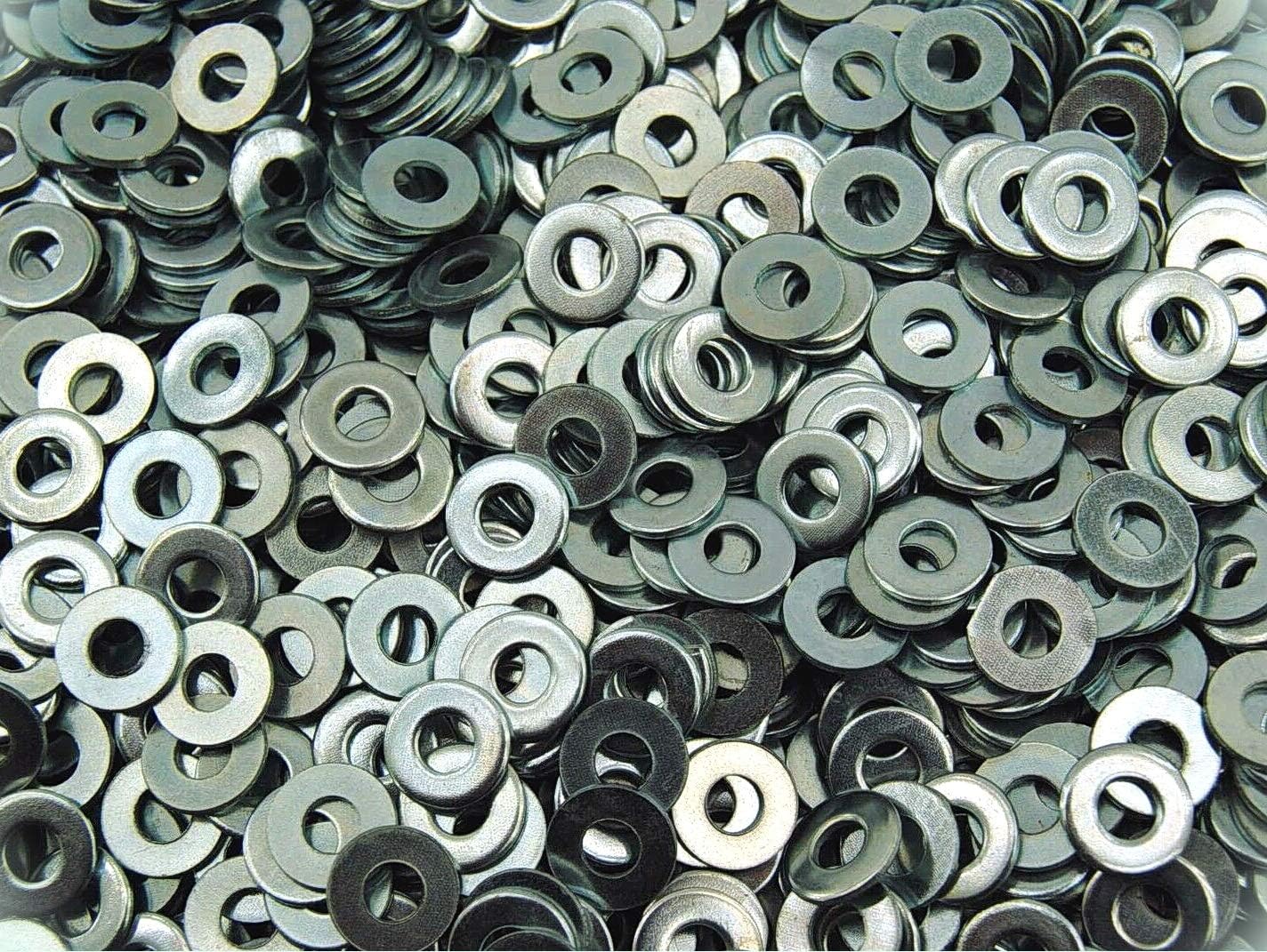 Amazon.com: 3000 PCs #10 SAE Machine Screw Flat Washers - Zinc 10-32 10 ...