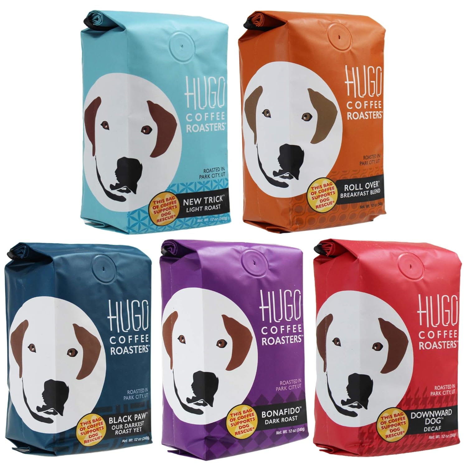 Amazon.com : Hugo Coffee Variety Pack Ground Coffee Beans Bundle (12 oz ...