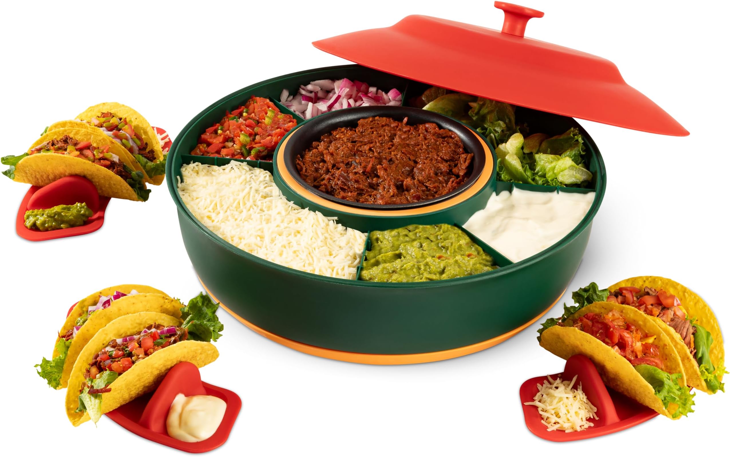 Amazon.com: Taco Tuesday Kit - Taco Bar Serving Set for a Party - 30oz ...