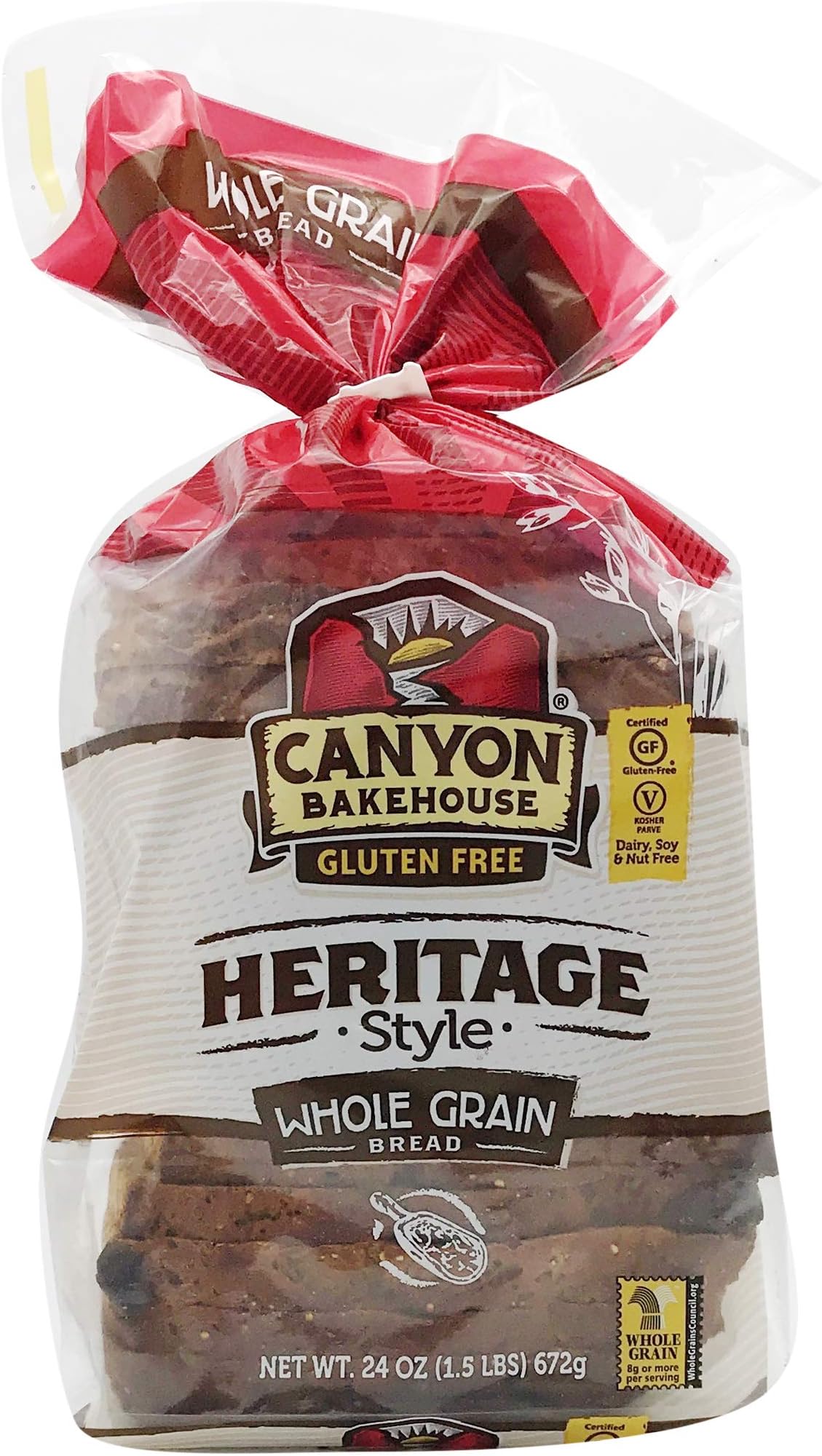 Amazon.com: Canyon Bakehouse Heritage Whole Grain Bread, 24 oz (Frozen ...