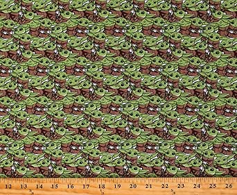 Amazon.com: FlashPhoenix Quality Sewing Fabric – 100% Cotton Grogu The ...