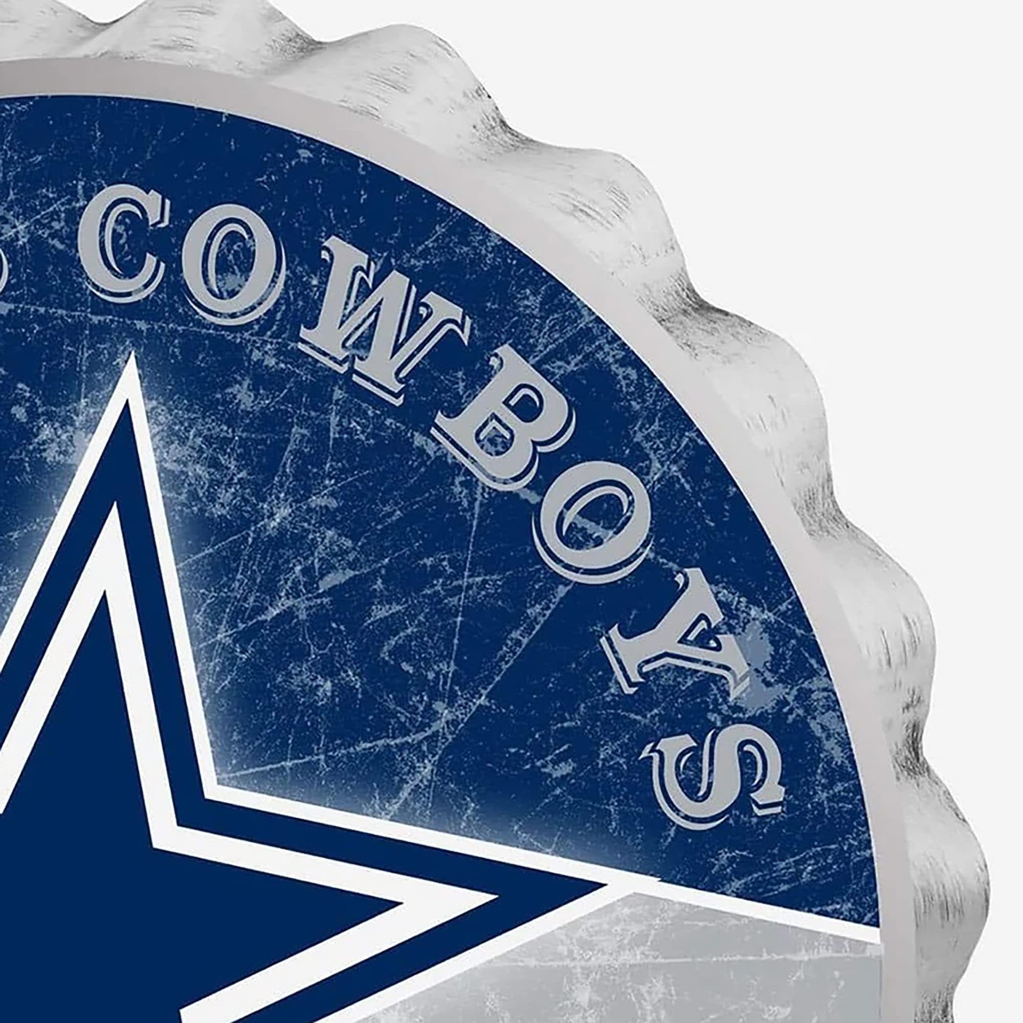 Snapklik.com : Dallas Cowboys NFL Metal Distressed Bottlecap Sign