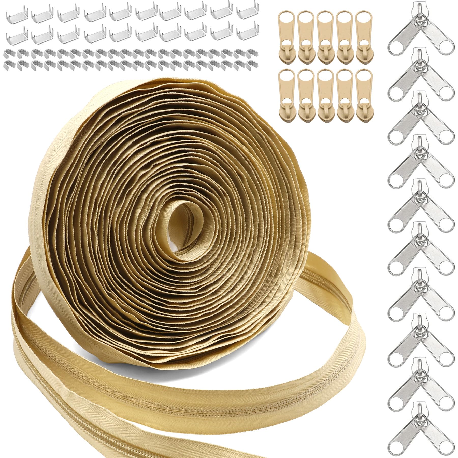 Amazon.com: #5 Nylon Zipper Tape for Sewing: YZSFIRM 10 Yard Zippers by ...