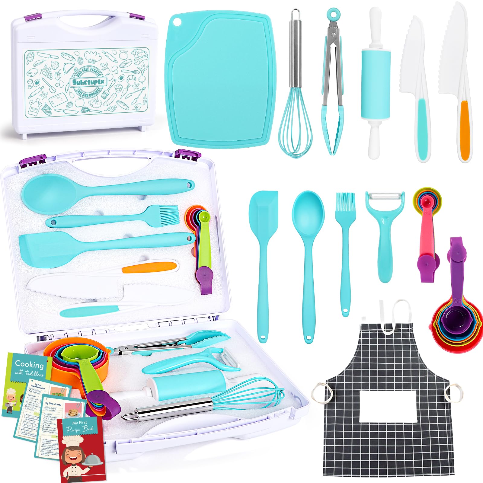 Amazon.com: Kids Cooking Sets Real, Kids Cooking & Baking Set with ...