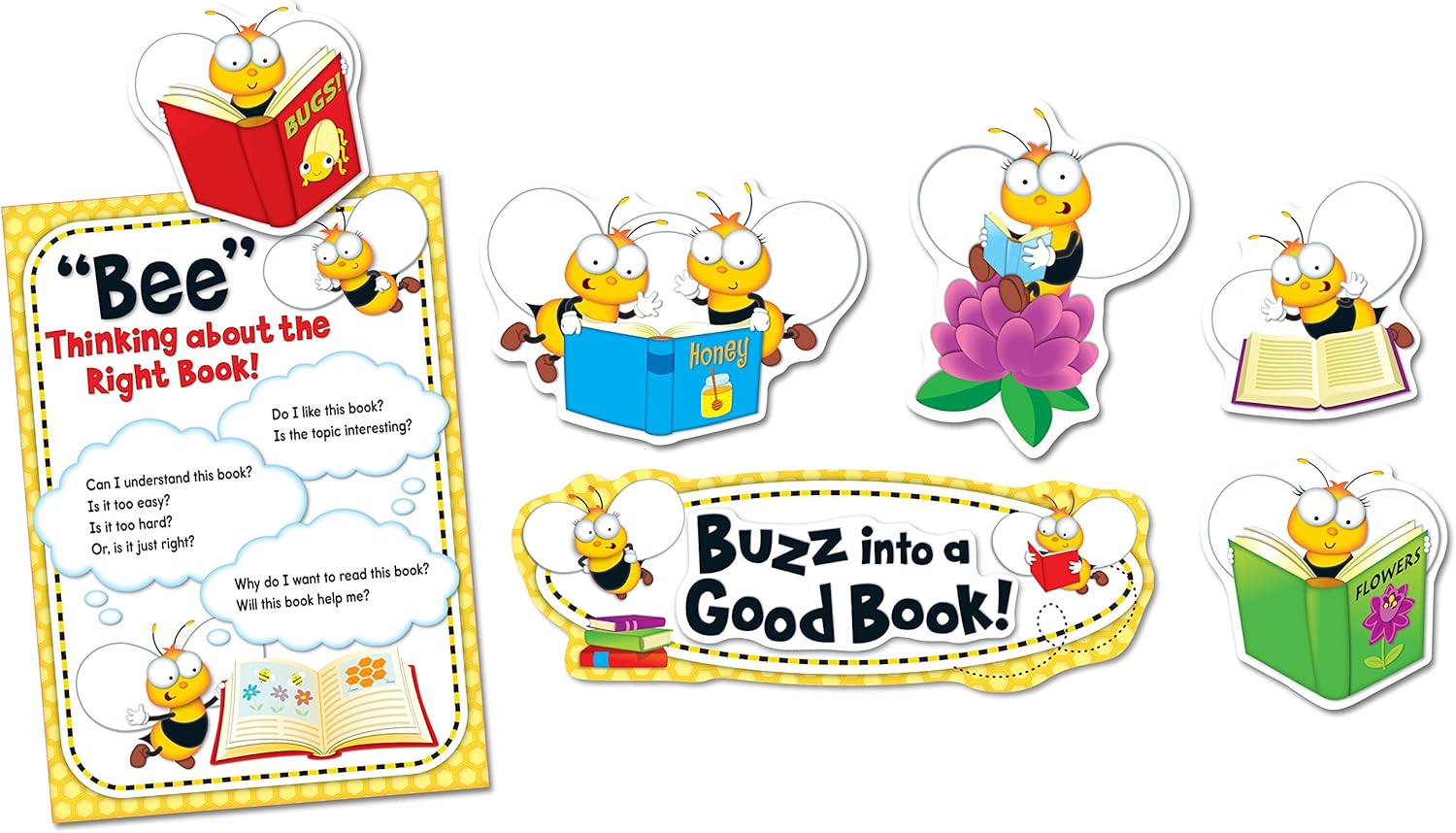 Buzz–Worthy Bees Reading Bulletin Board Set : Carson-Dellosa Publishing ...