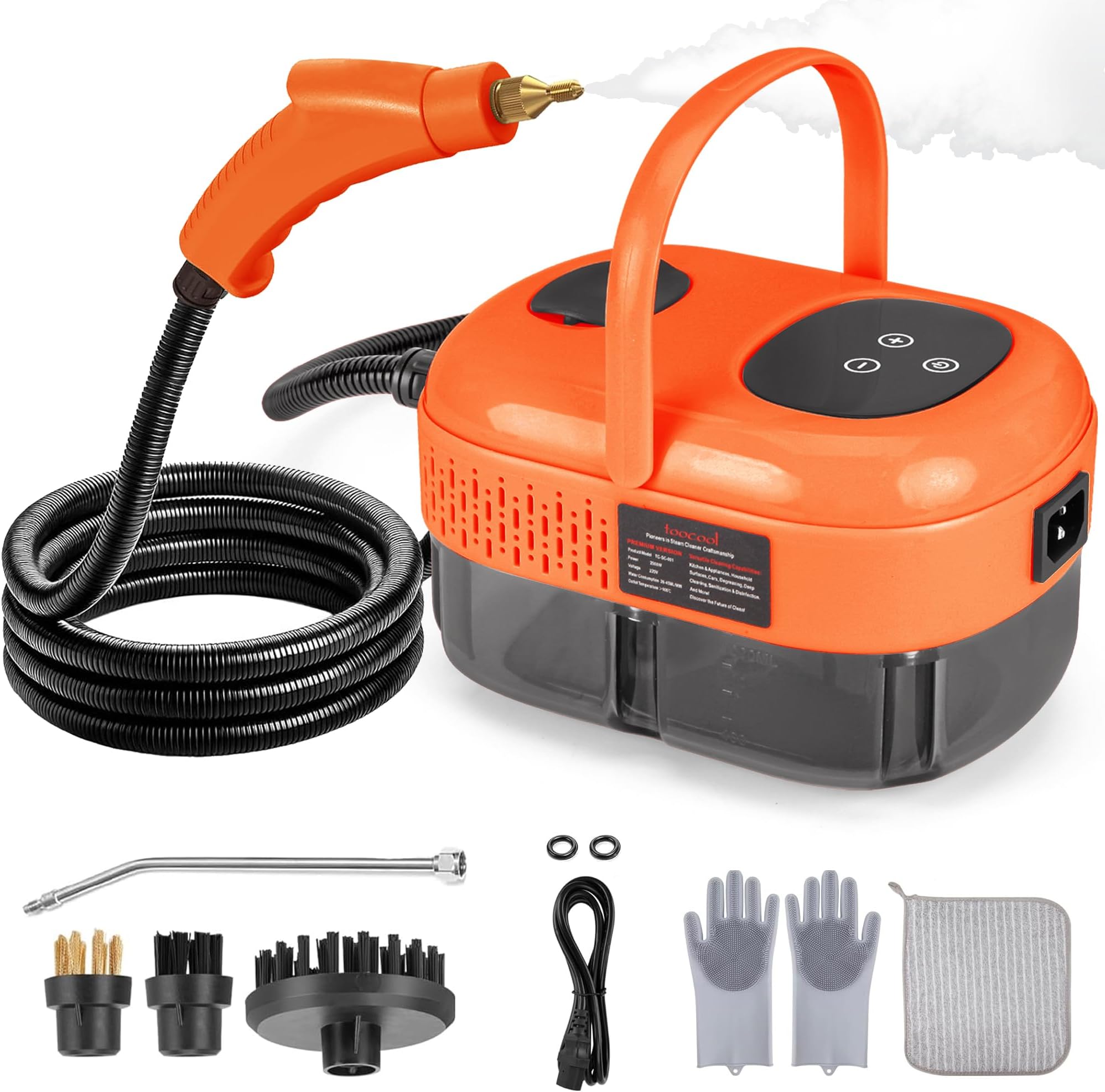 Amazon.com - 2500W Portable Handheld Steam Cleaner, Large Capacity 10s ...