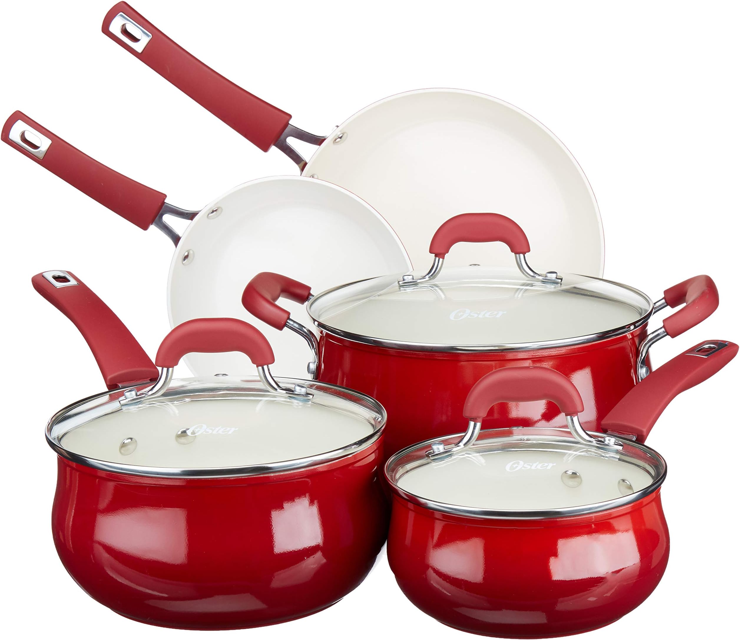 Amazon.com: Oster Corbett Forged Aluminum Cookware Set with Ceramic Non ...