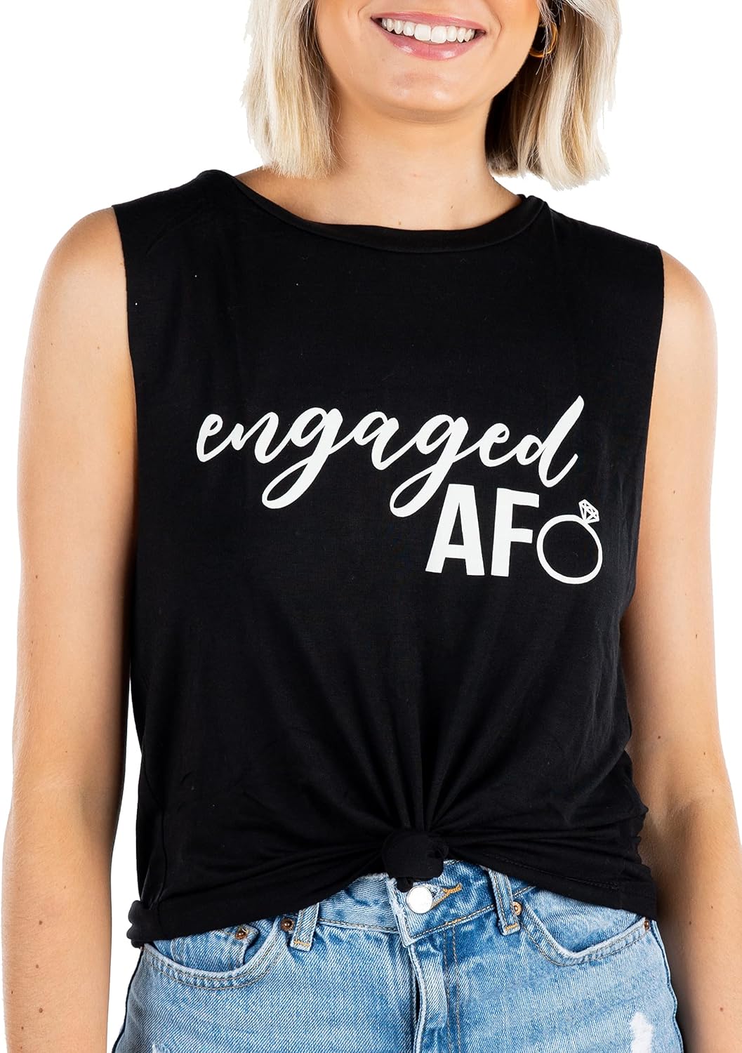 Funky Junque Women's Bride Tank Top for Wedding, Bridal, Wifey and Bachelorette Party at Amazon ...