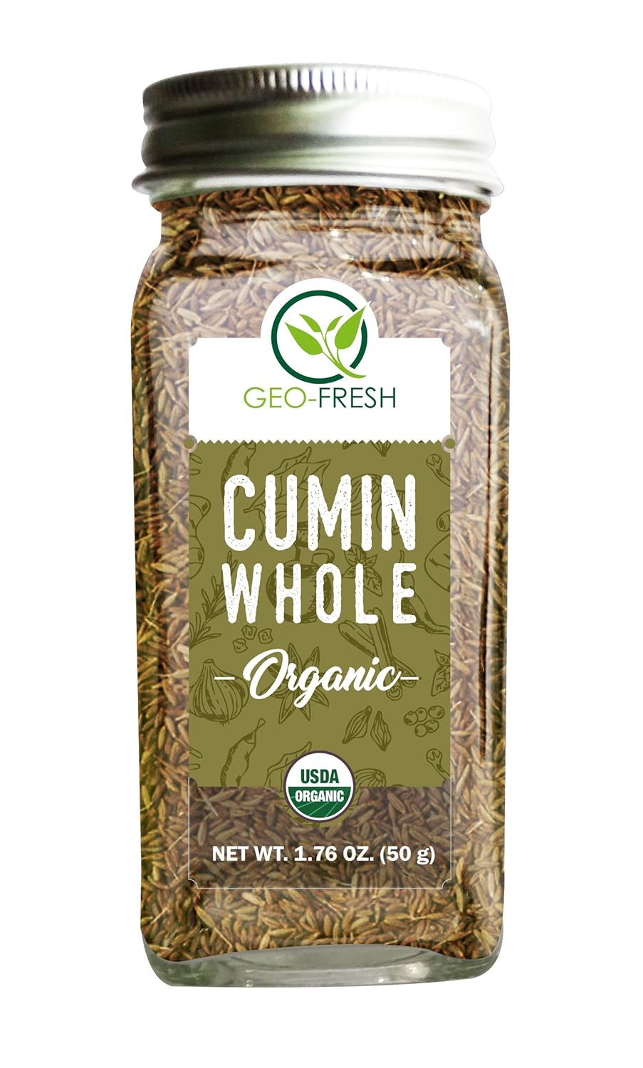 Geo Fresh Organic Cumin Whole, 50g | Jeera| Spice & Masala| Enhance ...