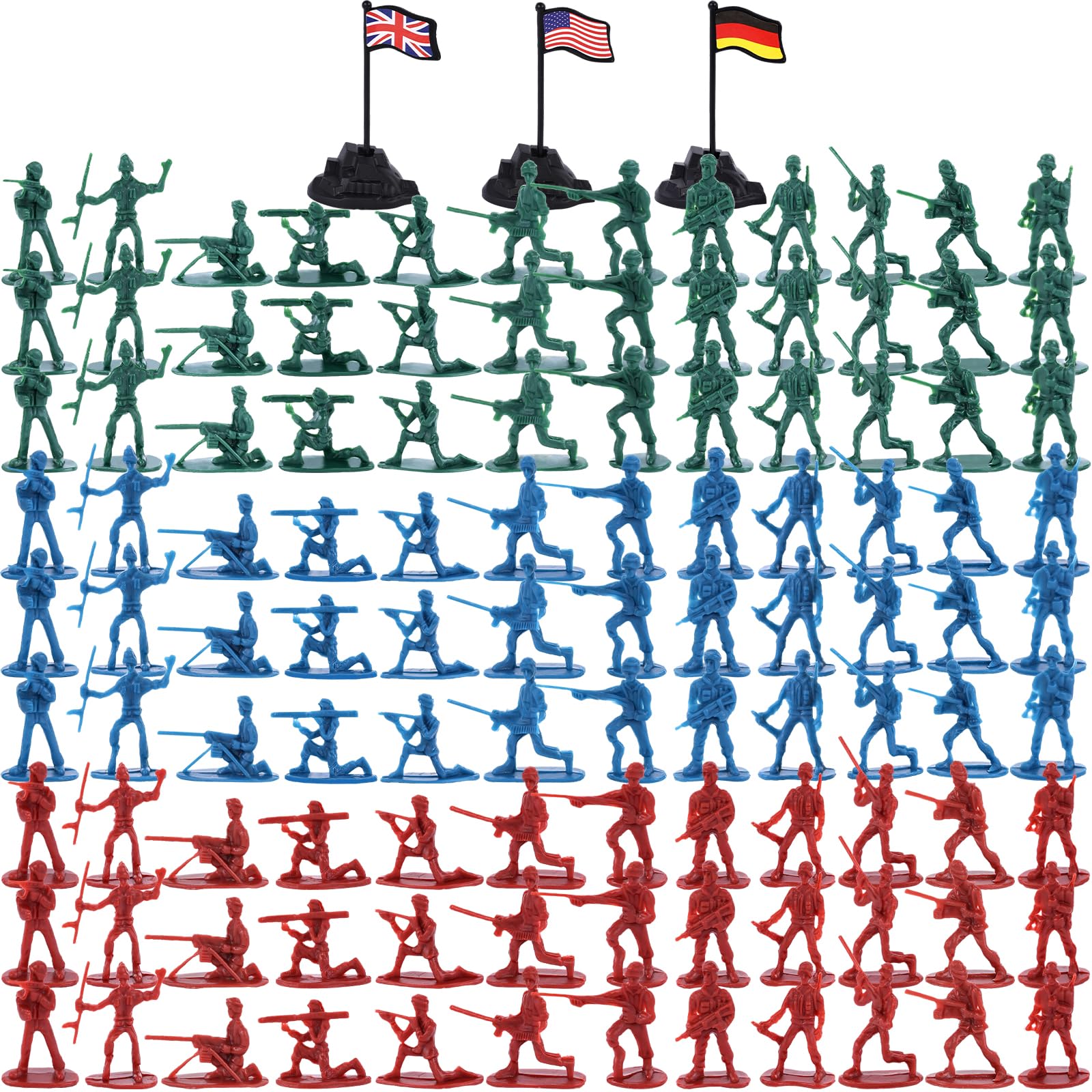 Shindel - Juego de 300 soldados de juguete para hombres del ejército ...
