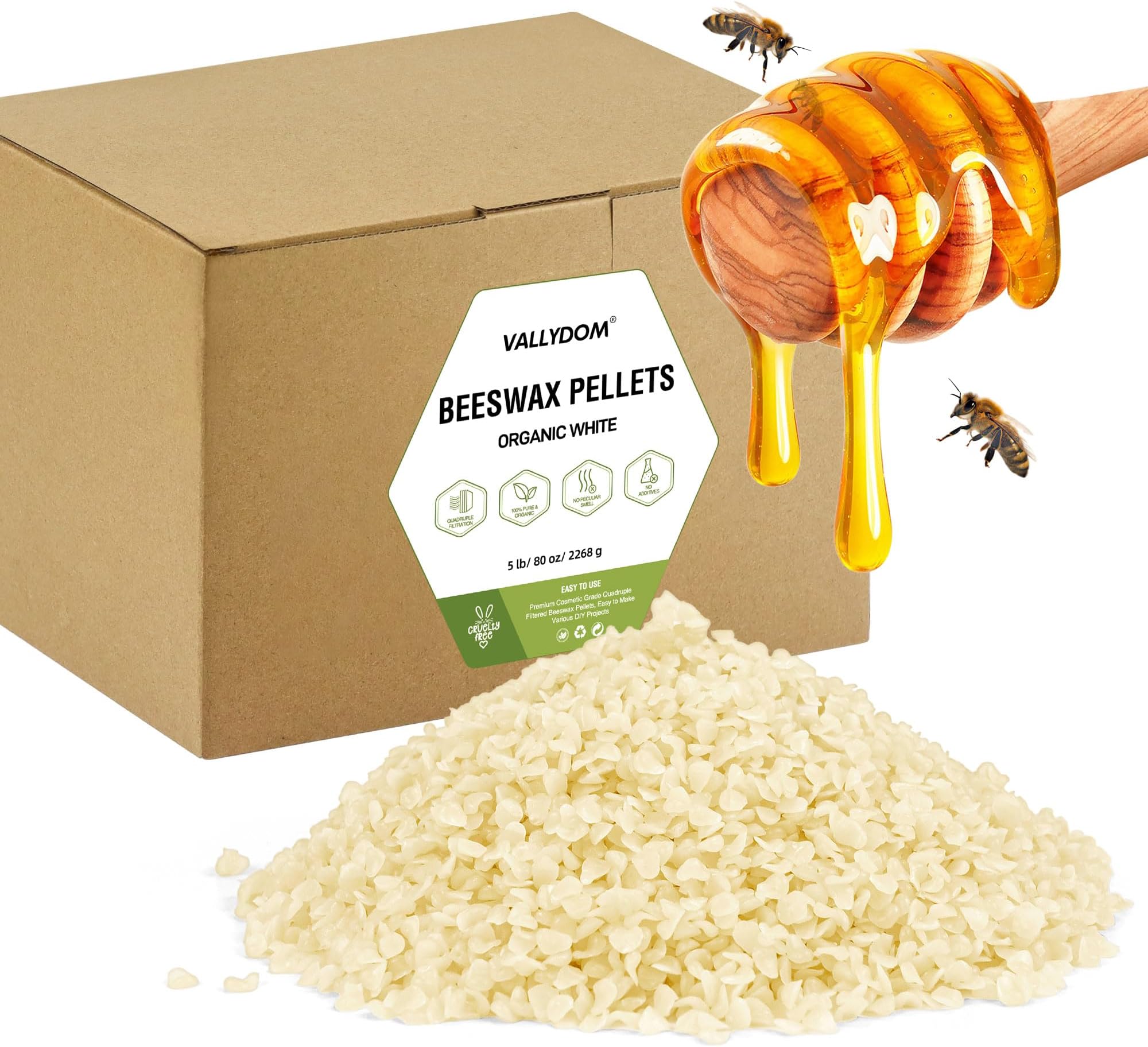 Amazon.com: All Natural Beeswax, Made in USA (5 lb)