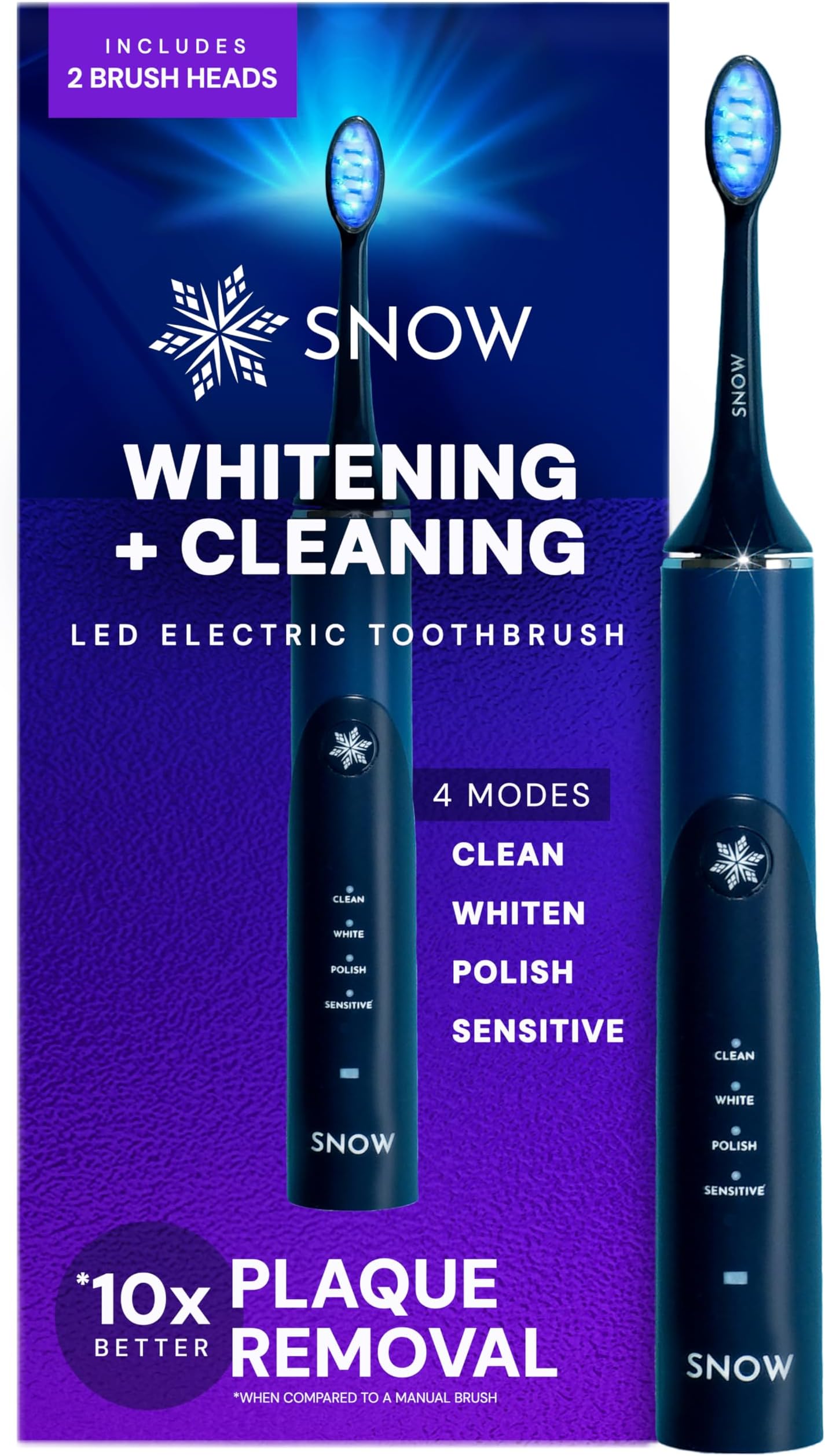 Amazon.com: SNOW LED Whitening Electric Toothbrush | Dentist-Designed ...
