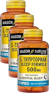 Amazon.com: MASON NATURAL L-Tryptophan Sleep Formula 500 mg - Essential ...