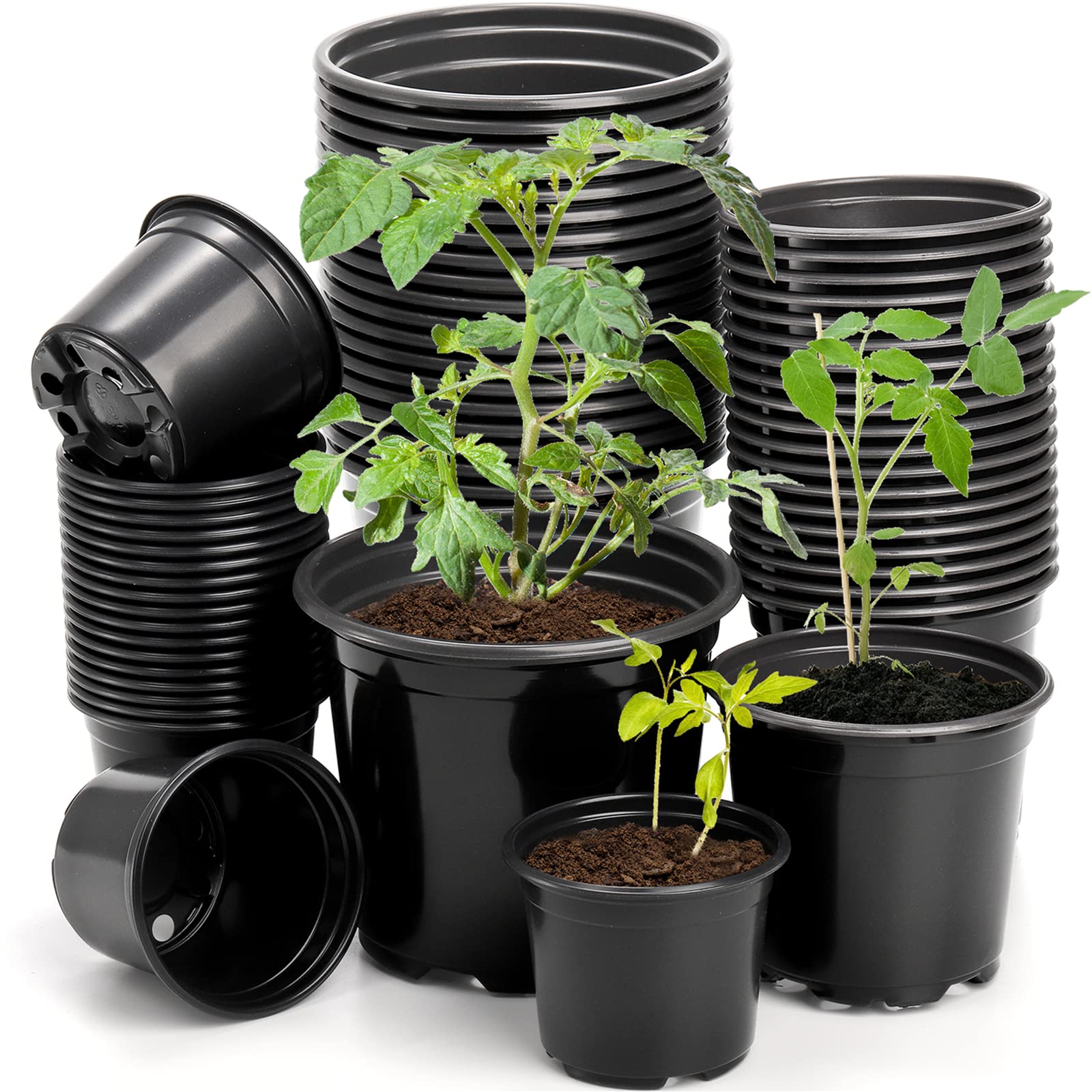Snapklik.com : DEAYOU 60 PCS 3" 4" 5" Nursery Pots Variety Pack ...