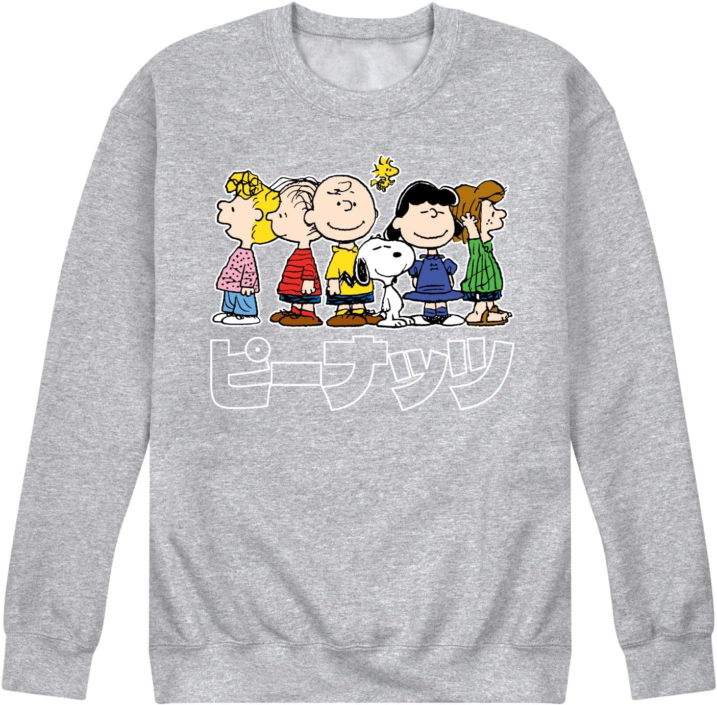 Amazon.com: HYBRID APPAREL - Peanuts Peanuts Group Kanji - Men's Crew ...