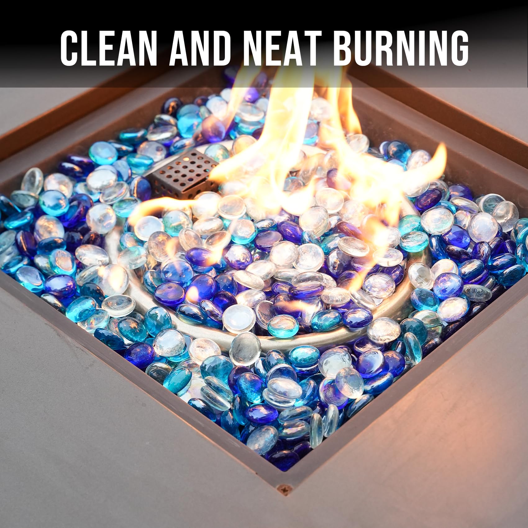 Snapklik.com : Skyflame 10-Pound Blended Fire Glass Beads For Fire Pit ...