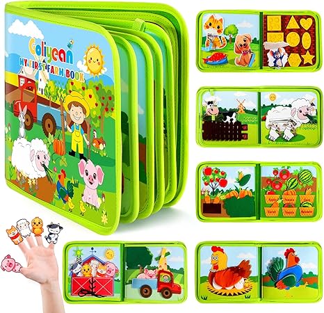 Amazon.com: GOLIYEAN Busy Book for Toddlers 1-3, Montessori Toys for 1 ...