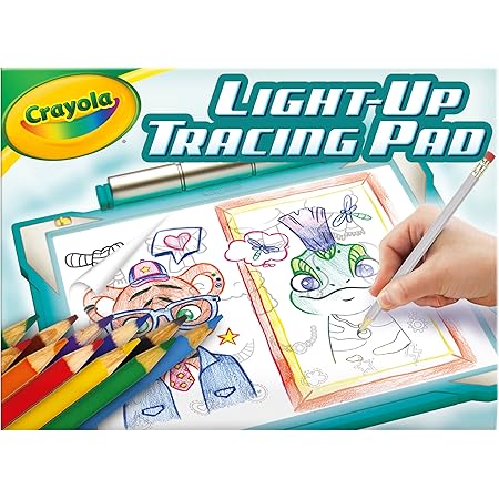 Amazon.com: Crayola Light Up Tracing Pad - Teal, Kids Light Board For ...