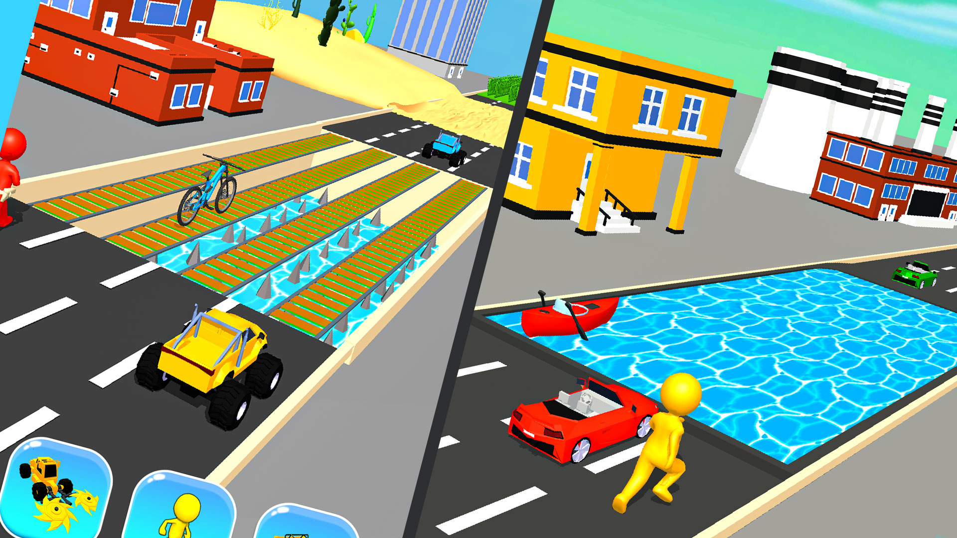 Shape Changer! Transform Rush Stickman Shape Shifting Car Fun Race ...