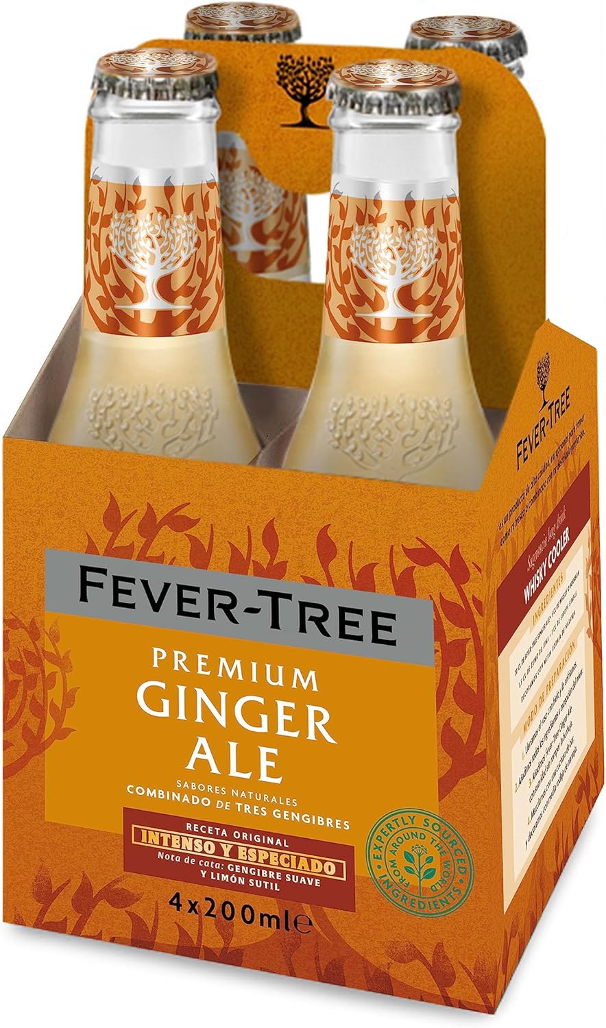 Fever-Tree Ginger Ale Water, 4 x 200 ml : Buy Online at Best Price in ...