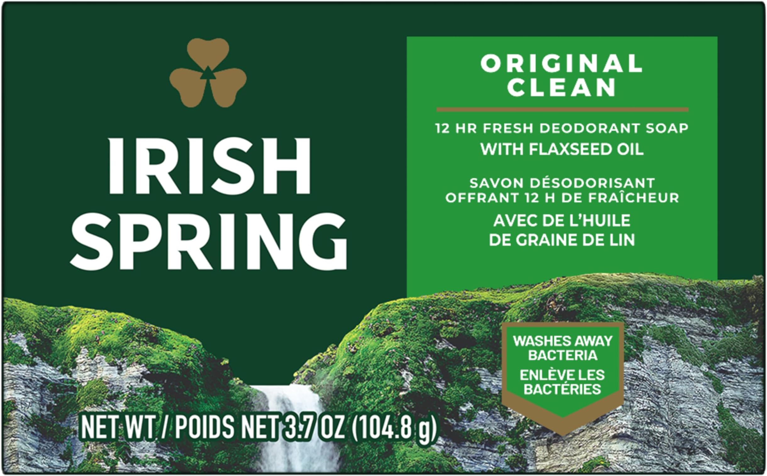 Amazon.com : Irish Spring Aloe Bar Soap, (00035000141705), 3.7 Ounce ...