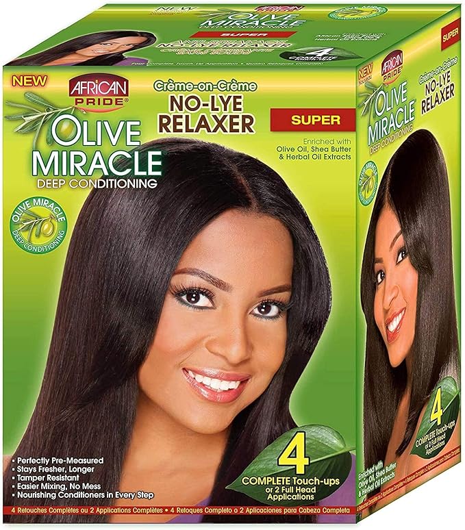Amazon.com : African Pride Olive Miracle Deep Conditioning No-Lye ...